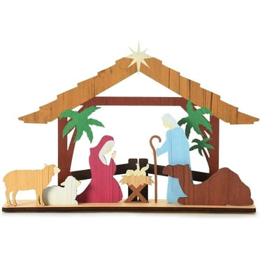 Wood Tabletop Nativity - Walmart.com