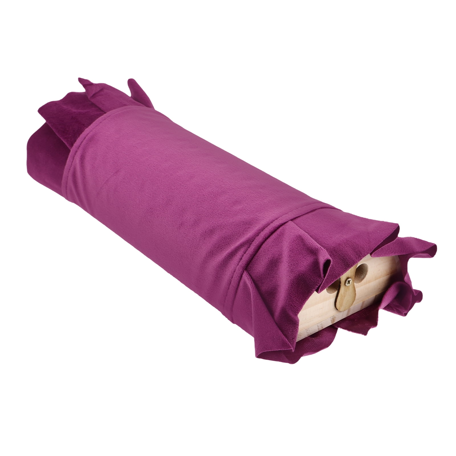 Wooden Neck Back Pillow with Cover 1 Piece Lumbar Cushion for Tension ...