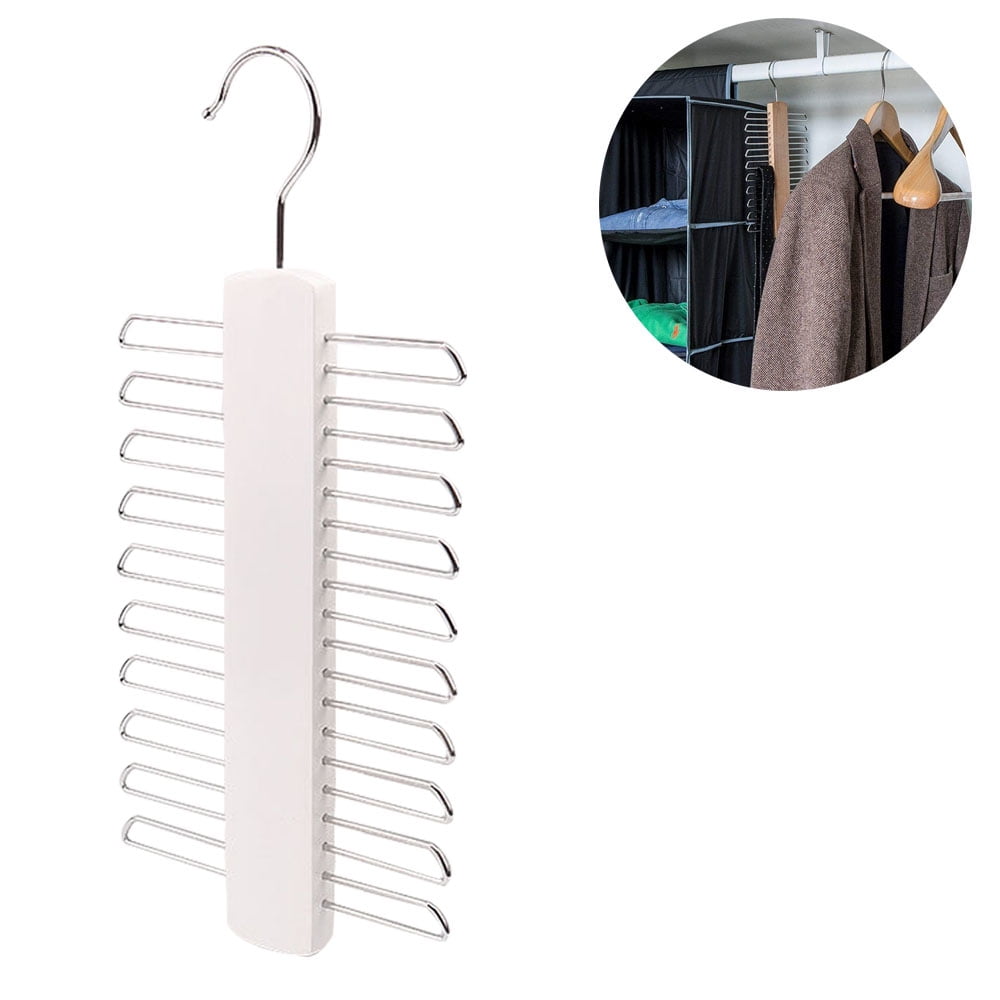 Wooden Necktie and Belt Hanger, Rotating Tie Wooden Stand Center ...