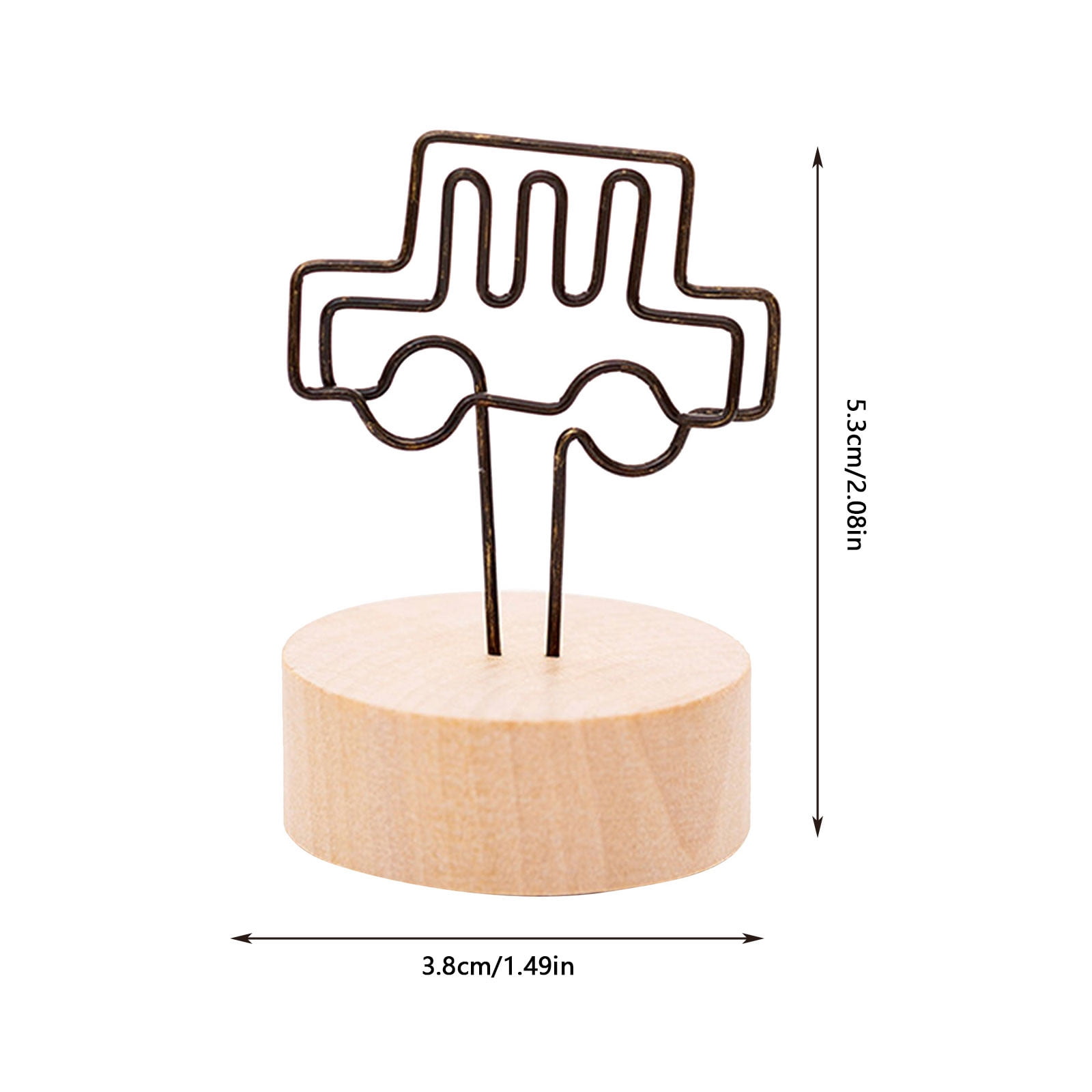 Wooden Note Holder Clearance, Furenl Wooden Card Holders Wire Shape ...