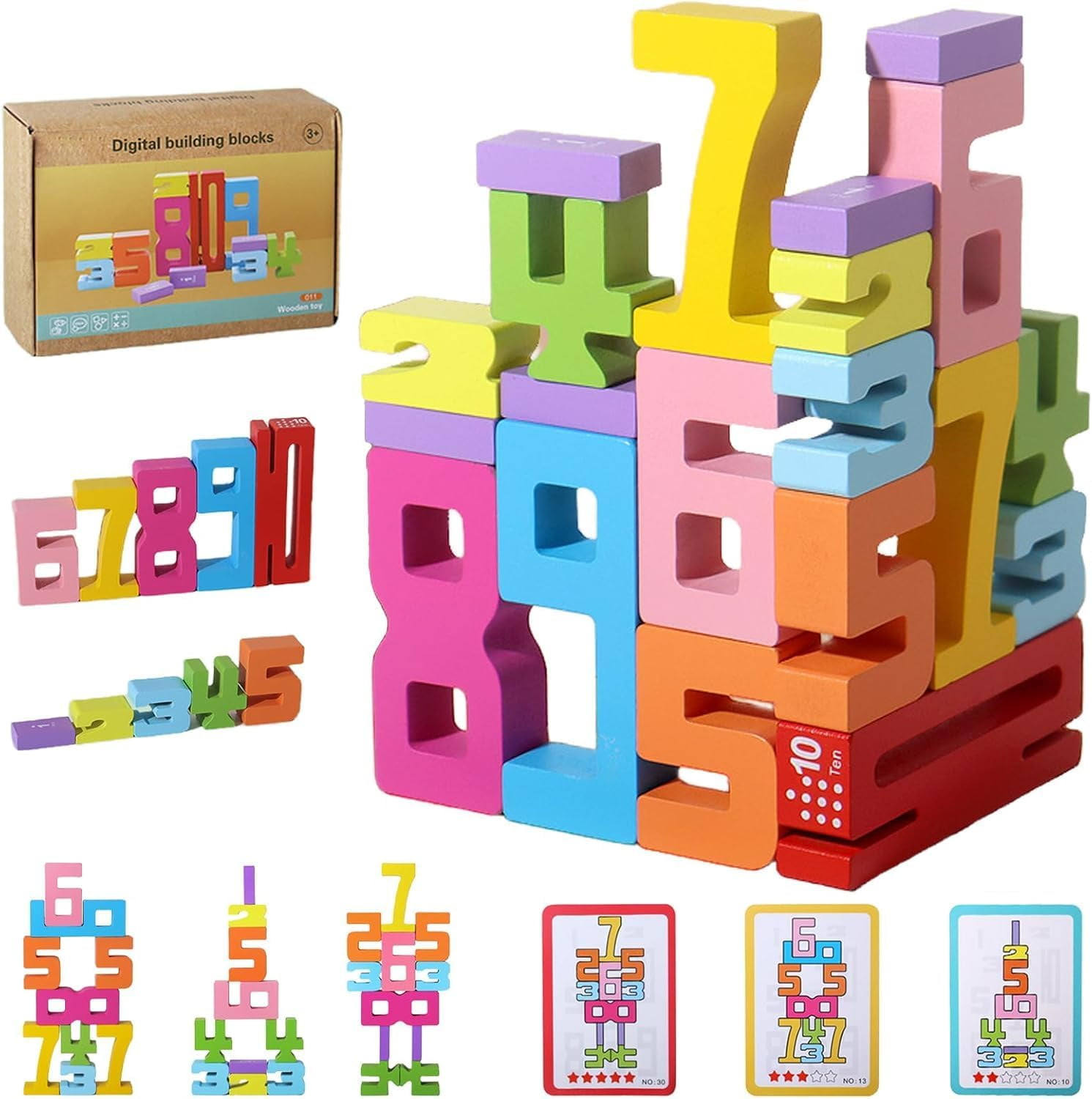 Wooden Number Building Blocks, Number Blocks Friends of Ten, Friends of ...