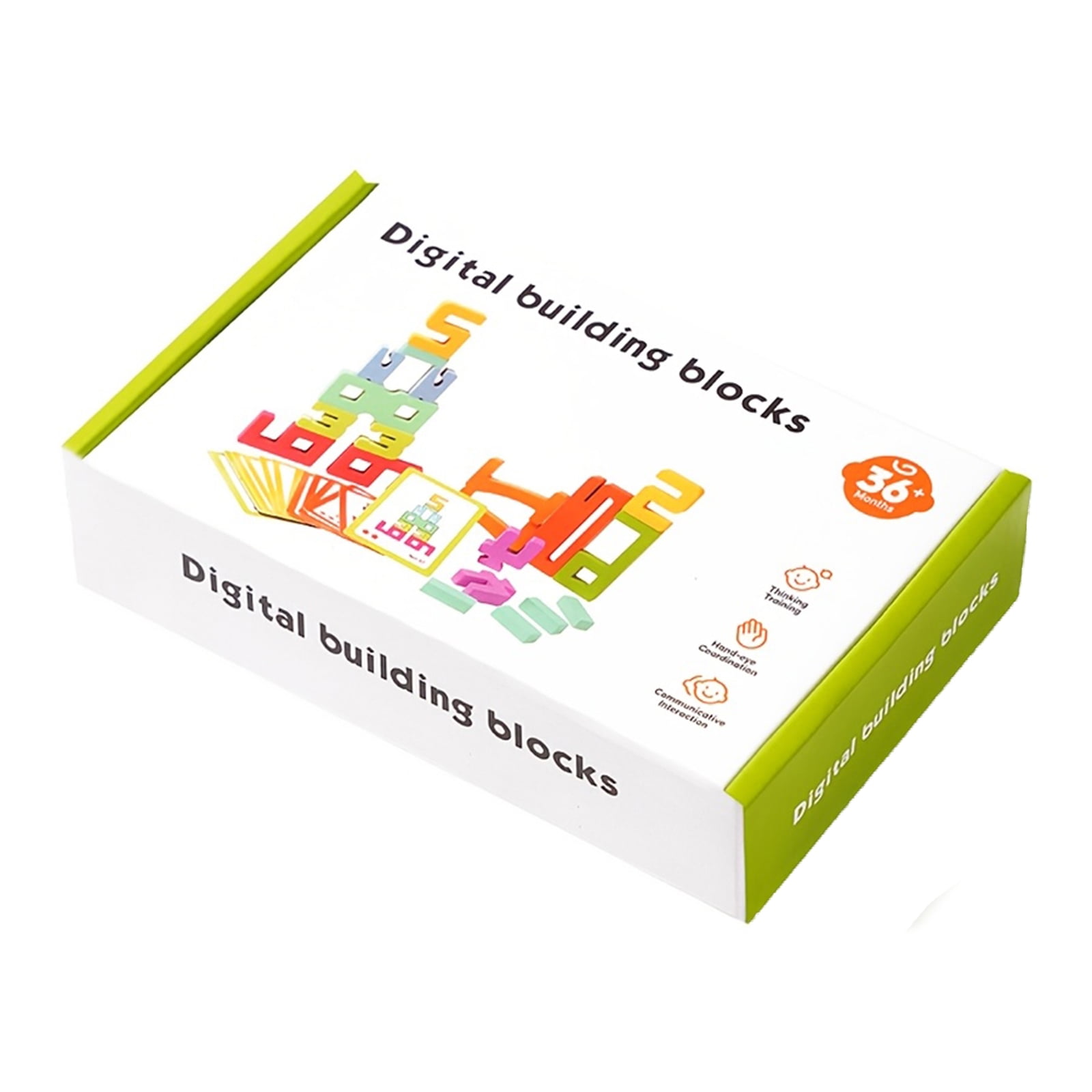 Wooden Number Maze & Building Block Set - Montessori Math Learning Toy ...