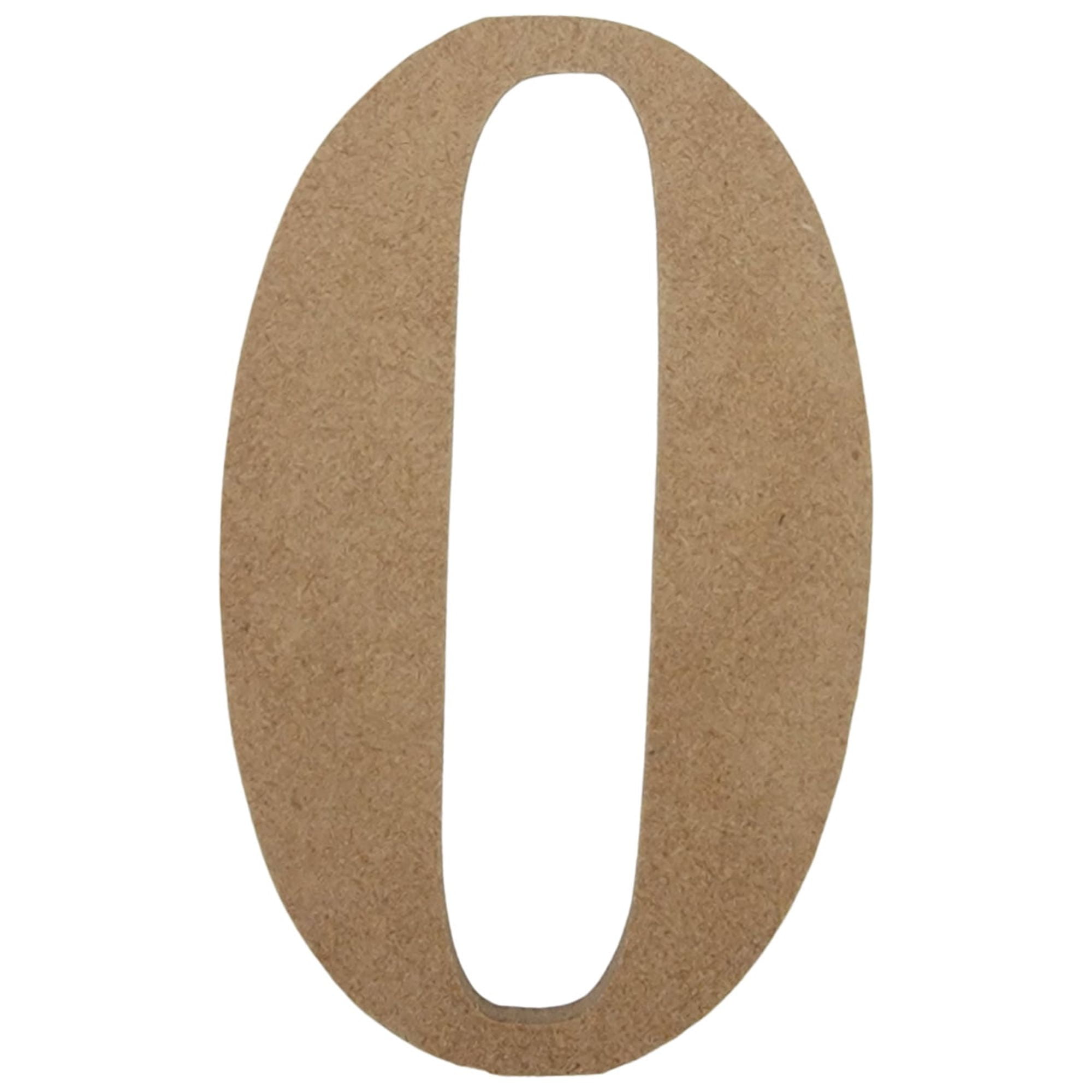 Wooden Number Unfinished, Times Font, Craft Cutout - Walmart.com