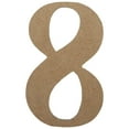 Wooden Number Unfinished, Times Font, Craft Cutout - Walmart.com