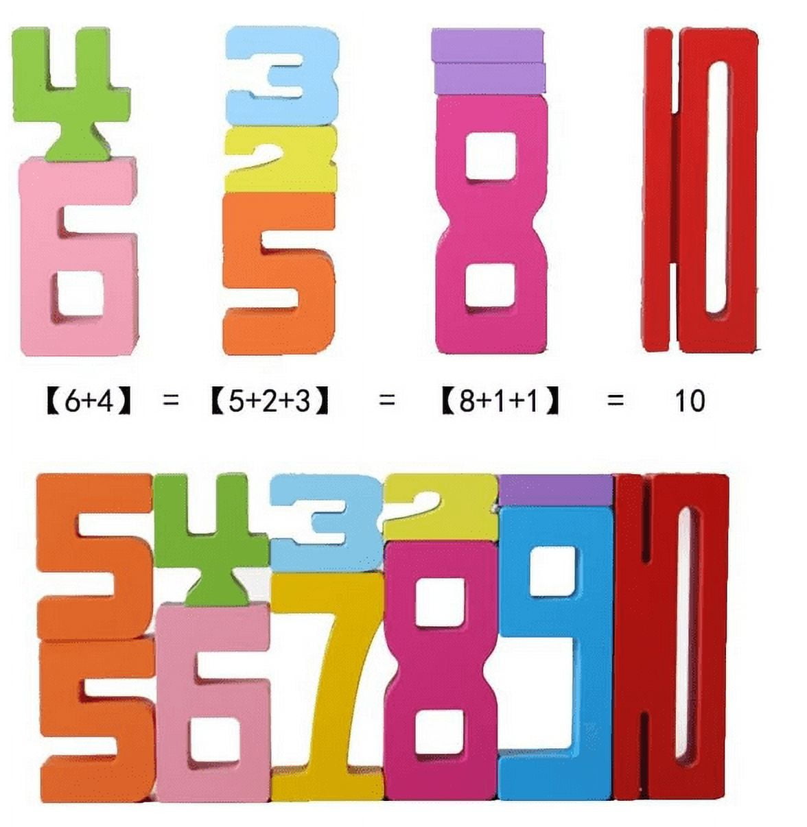 Wooden Numberblocks Toys, Number Blocks Toys for Kids, Large Number ...