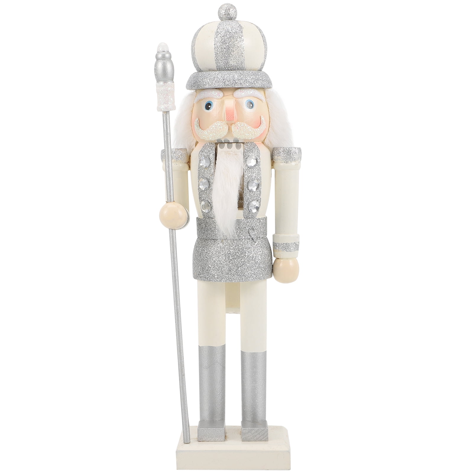 OUNONA Nutcracker Table Decoration with Wooden Base, 1 Set - Holiday ...