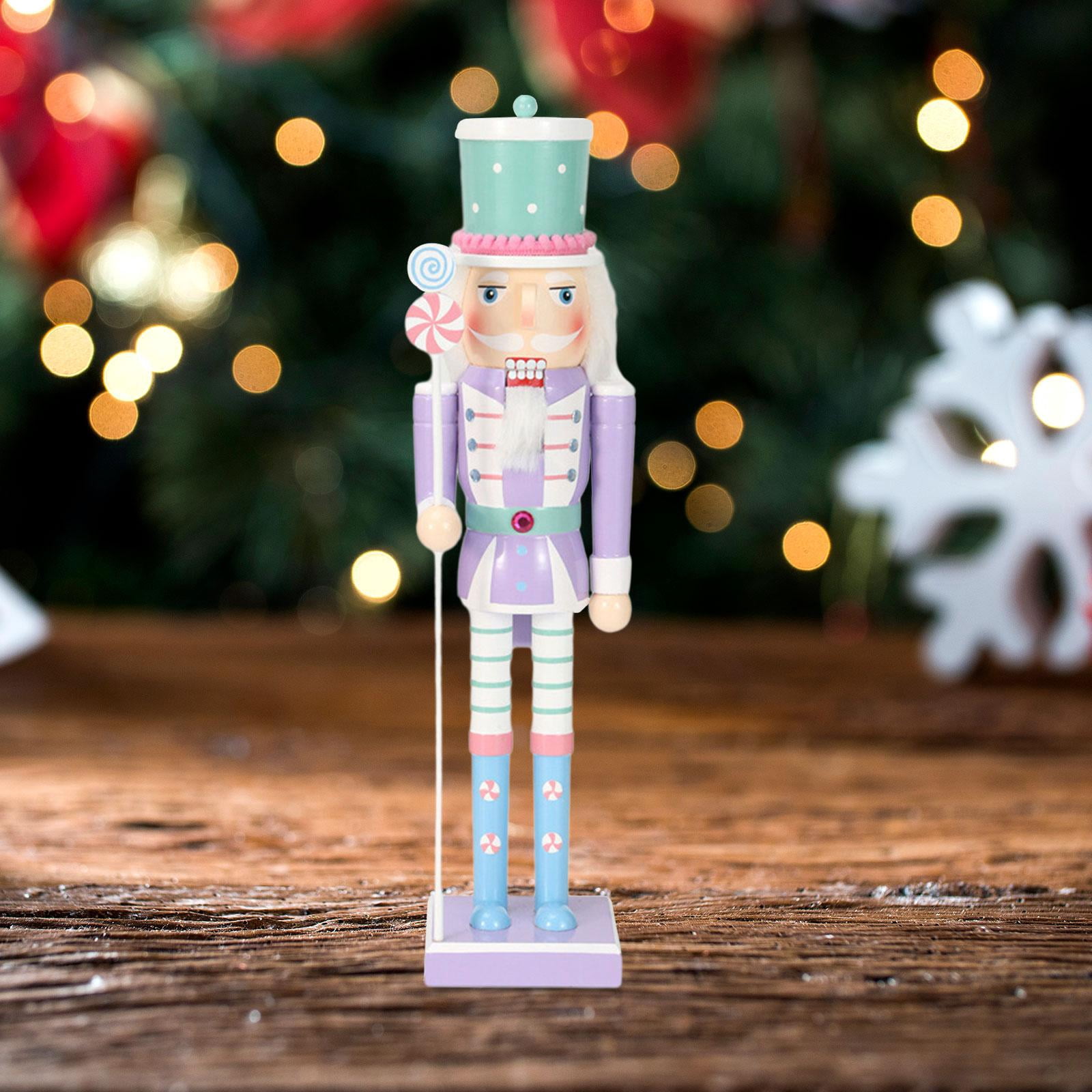 Wooden Nutcracker Nutcracker Statue Painted Photo Props Decorative ...