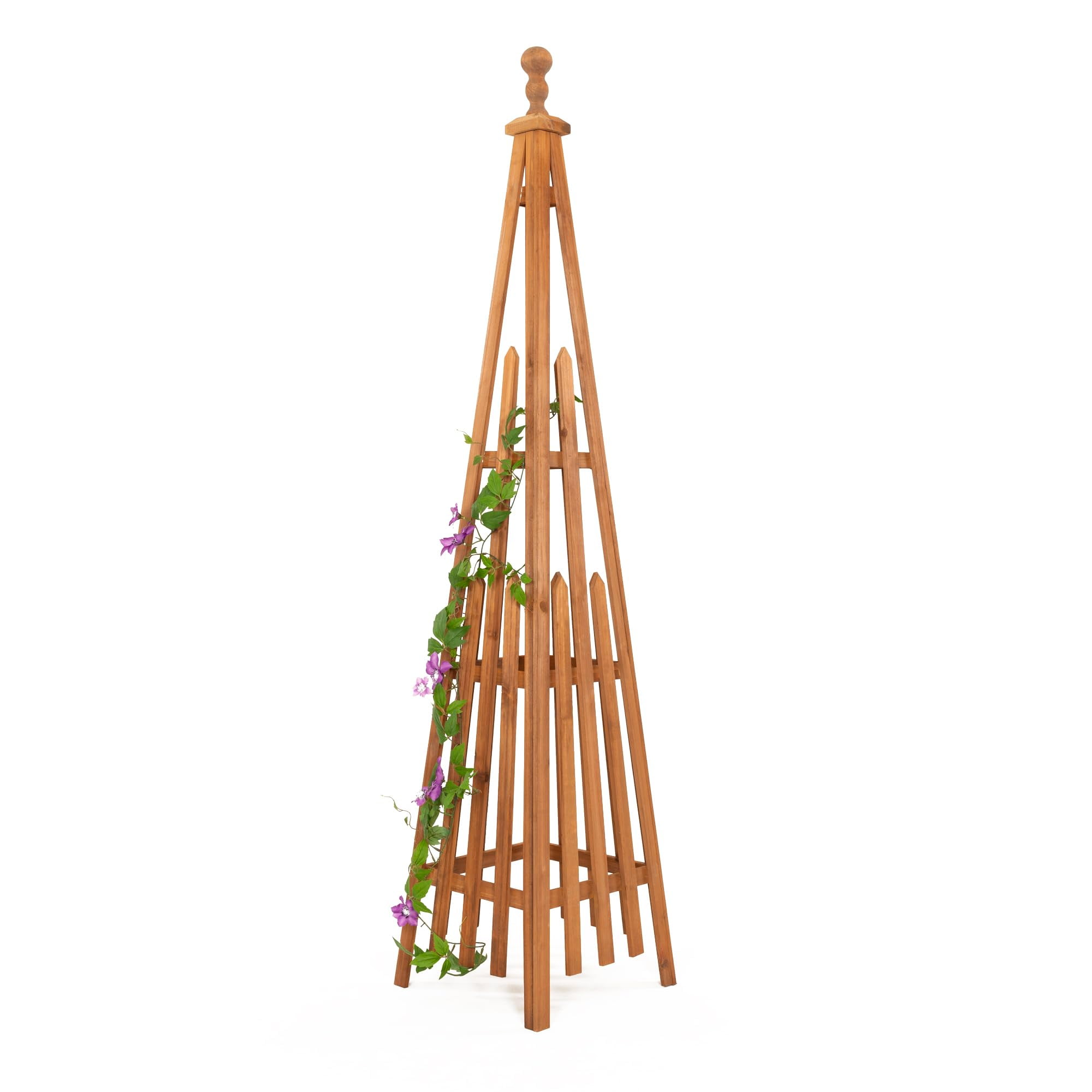 Wooden Obelisk Trellis for Climbing Plants, Sturdy Garden Support for ...