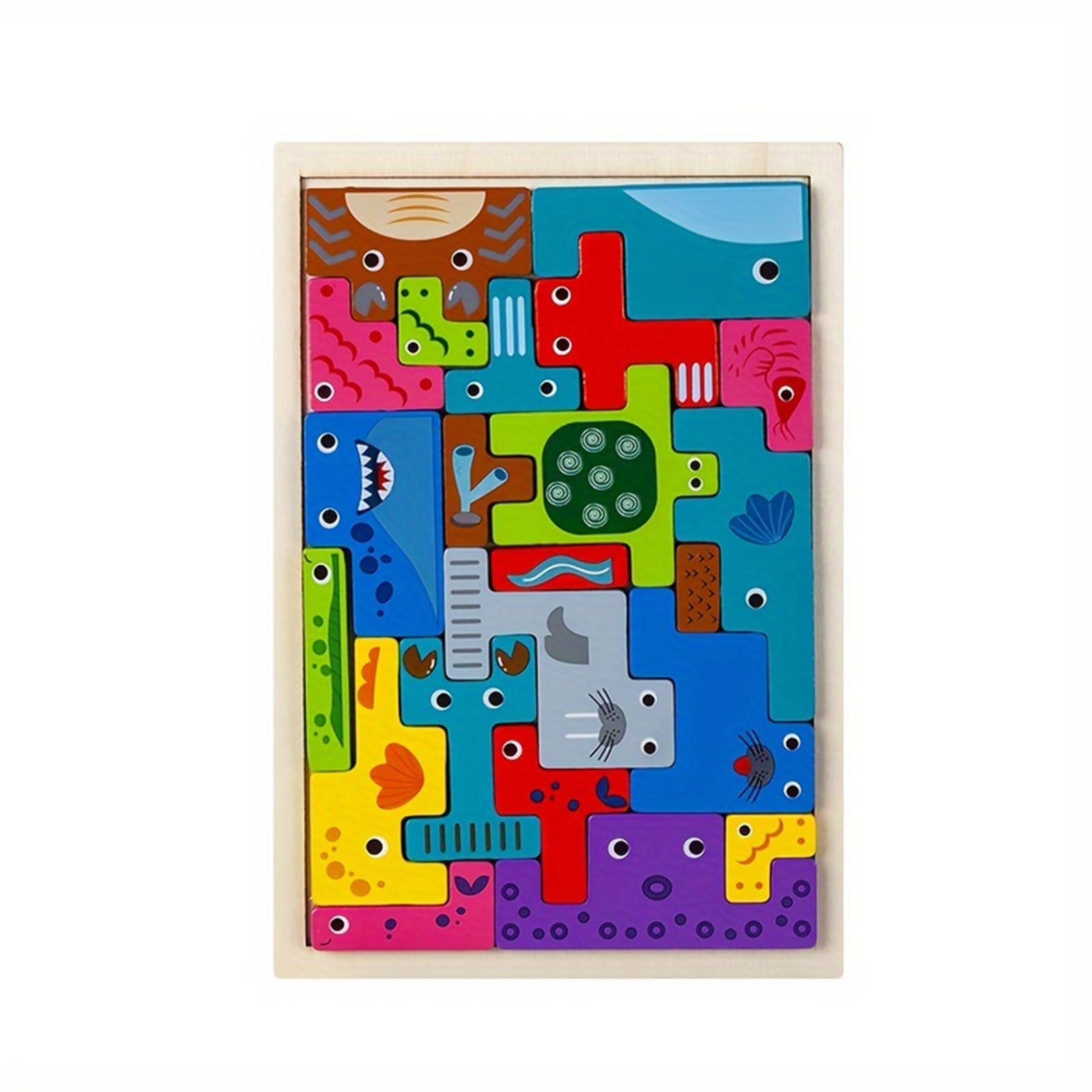 Wooden Occupation Puzzle for Kids, Colorful Educational Jigsaw Toy ...