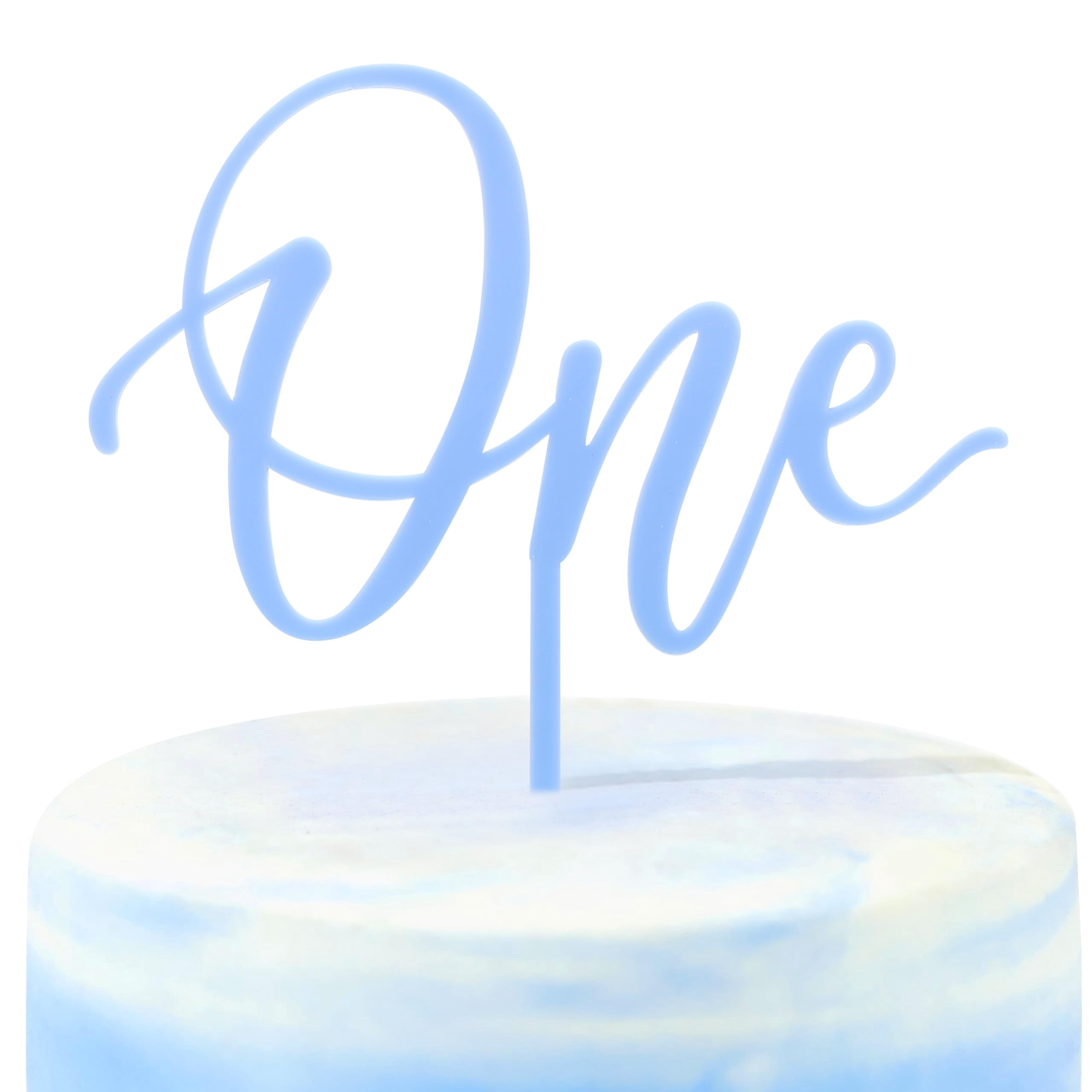 Wooden One First Birthday Cake Topper - First Birthday Decoration, Cake ...