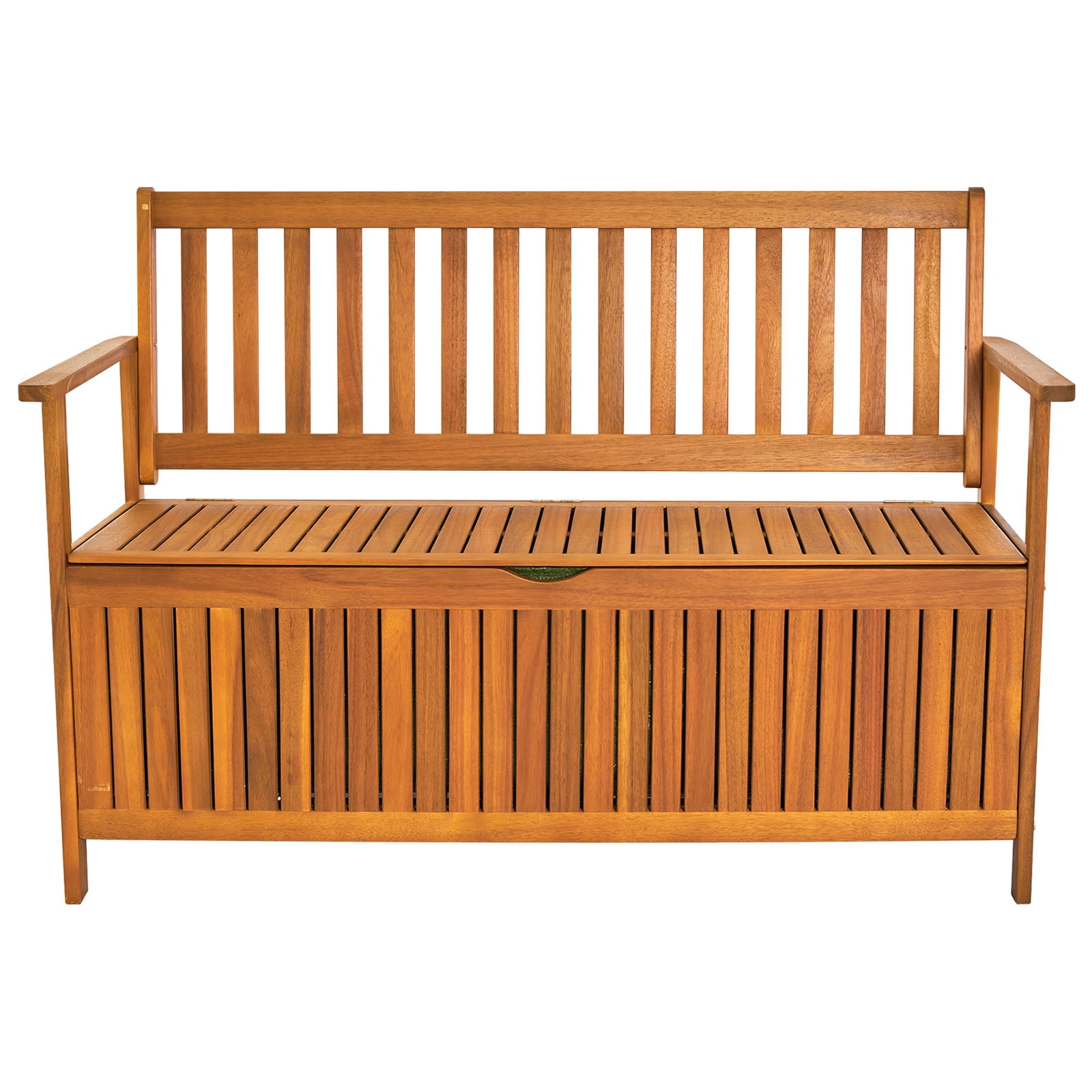 Wooden Outdoor Storage Bench Large Deck Box, Entryway Storage Bench ...