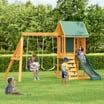 Swing-N-Slide Ranger Plus Outdoor Wooden Swing Set with Slide and ...