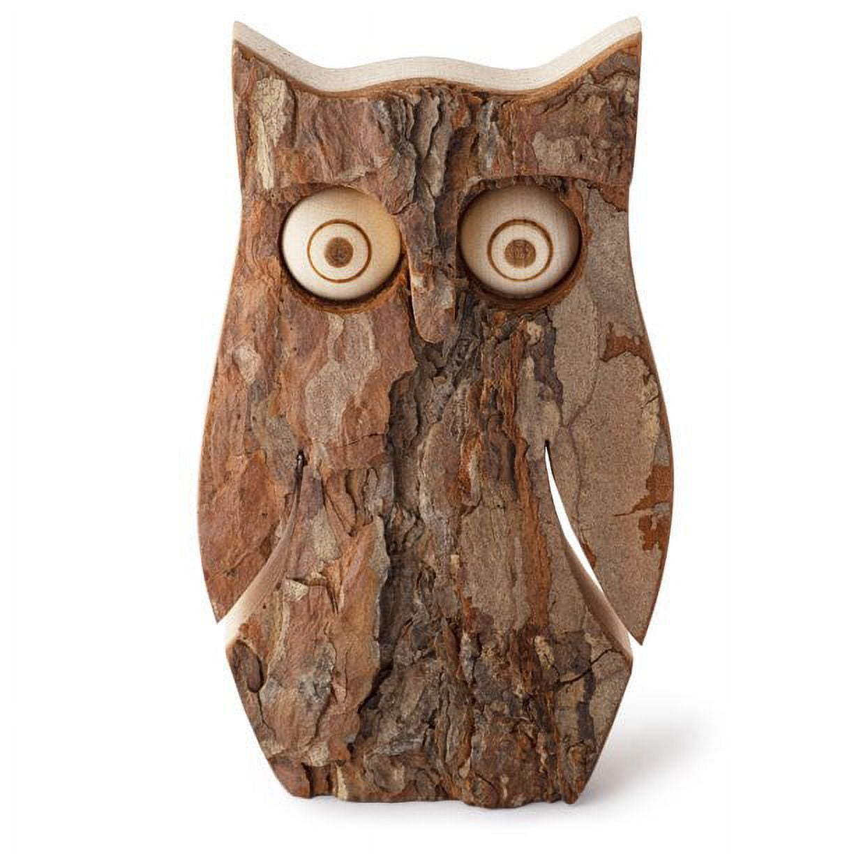 Wooden Owl Figurines Home Decorations - Rustic Owl Statue - Gift for ...