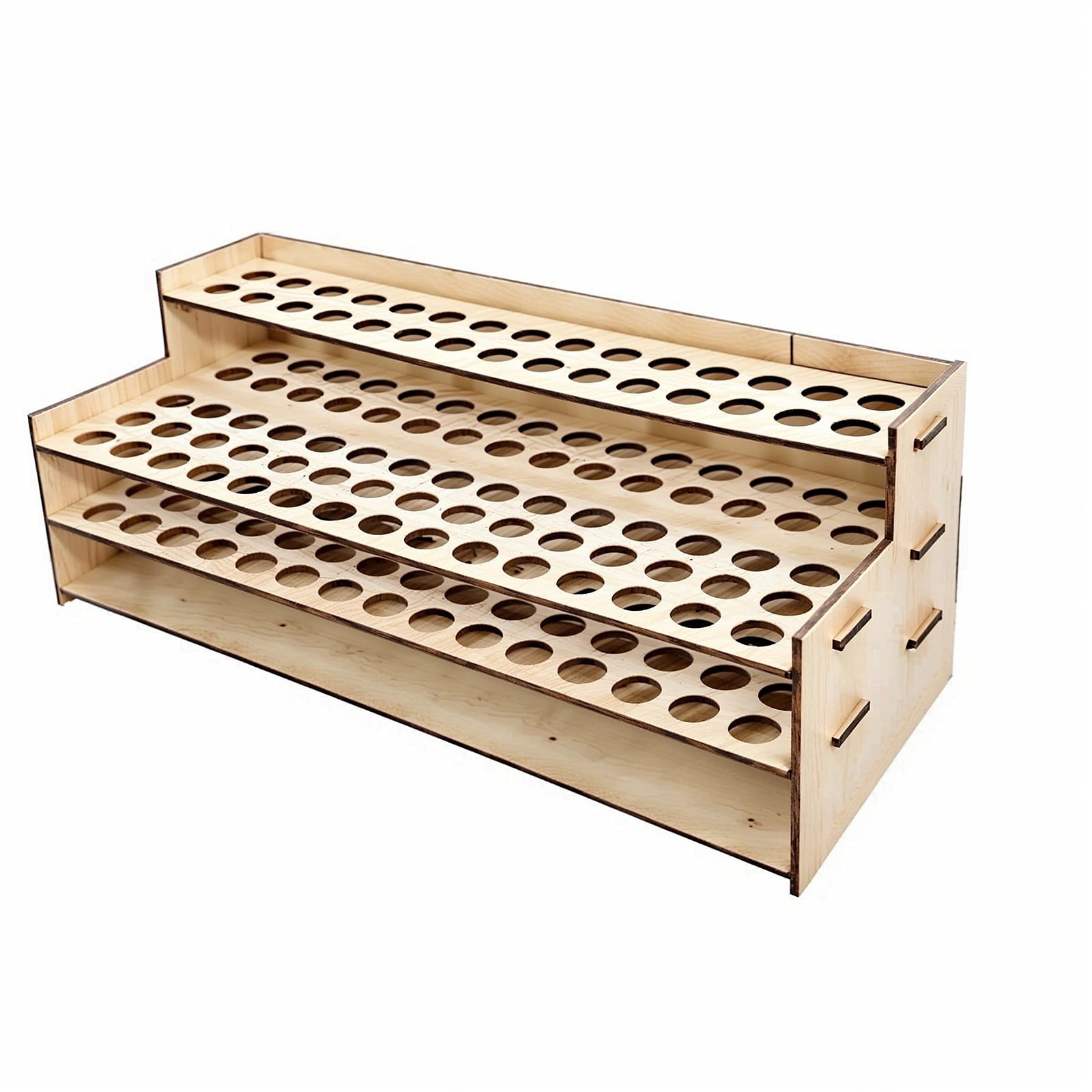 Wooden Paint Storage Rack Organizer, 3-Tier Stand for 60 Bottles, Ideal ...