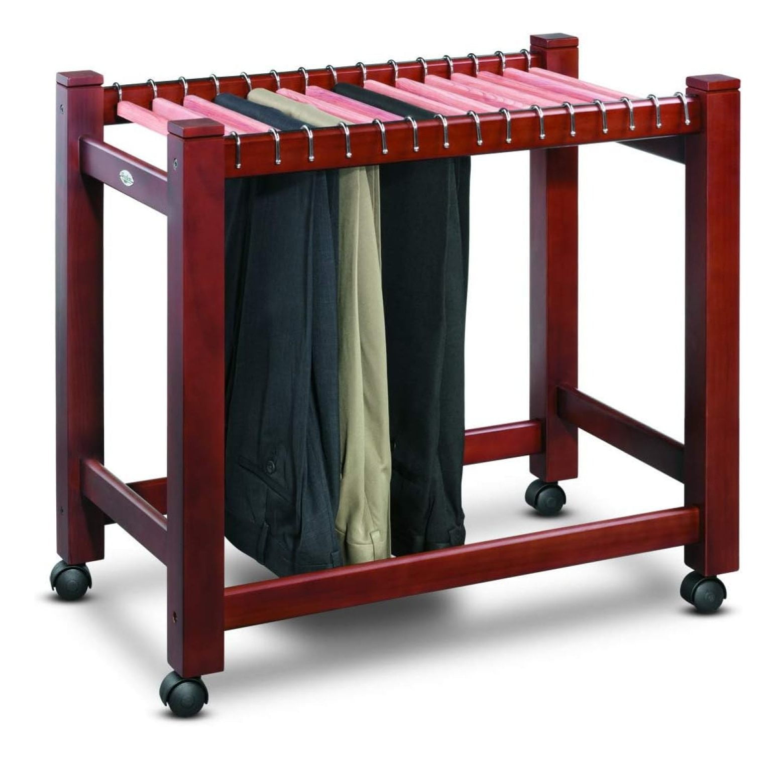 Wooden Pant Trolley/Trouser Rack - Walmart.com