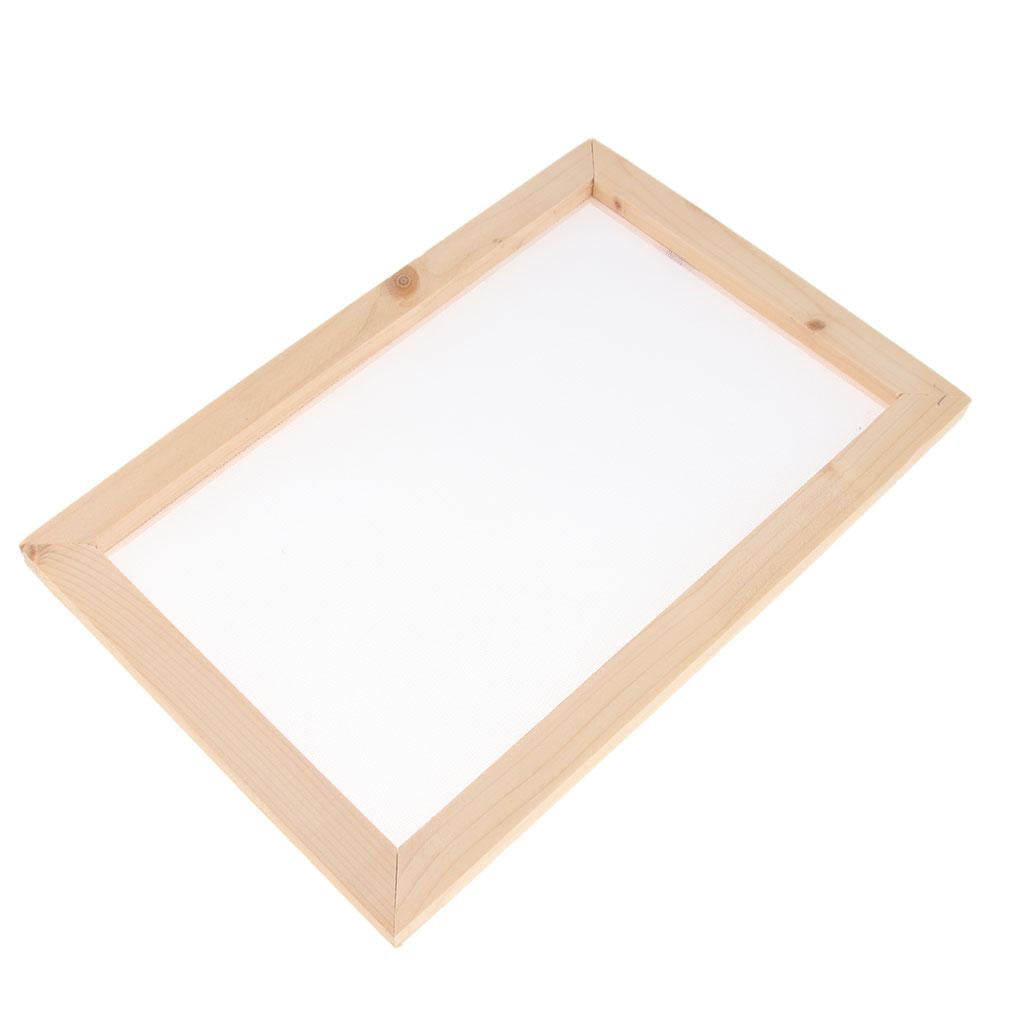 Wooden Paper Making Mould Frame Screen for DIY Paper Handcraft 30x40cm ...