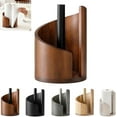 Wooden Paper Towel Holder Countertop with Mango Wood Base, Iron Stand ...