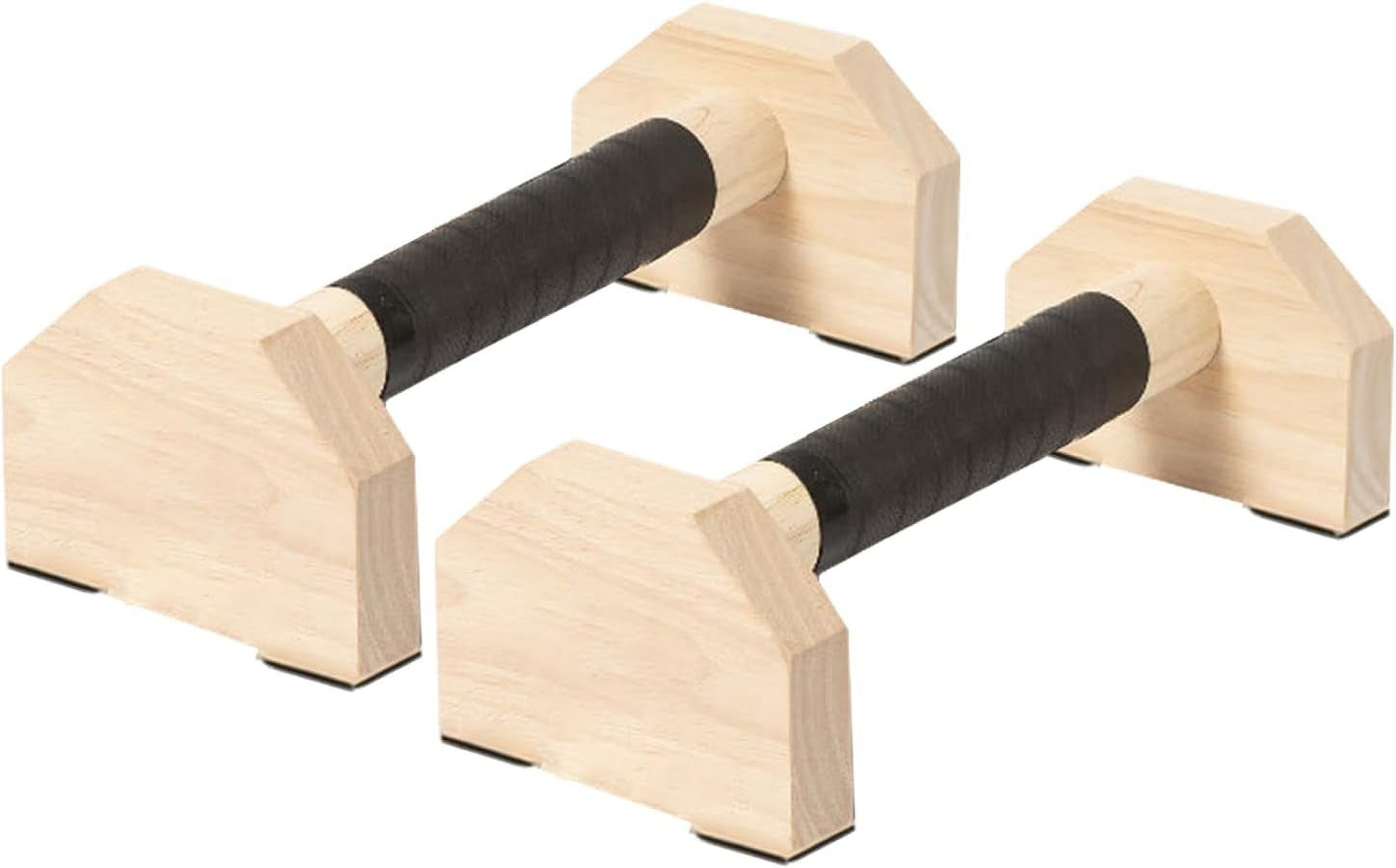 Wooden Parallettes Push Up Bars, Anti-Slip Push-Up Handles, Mini Handle ...