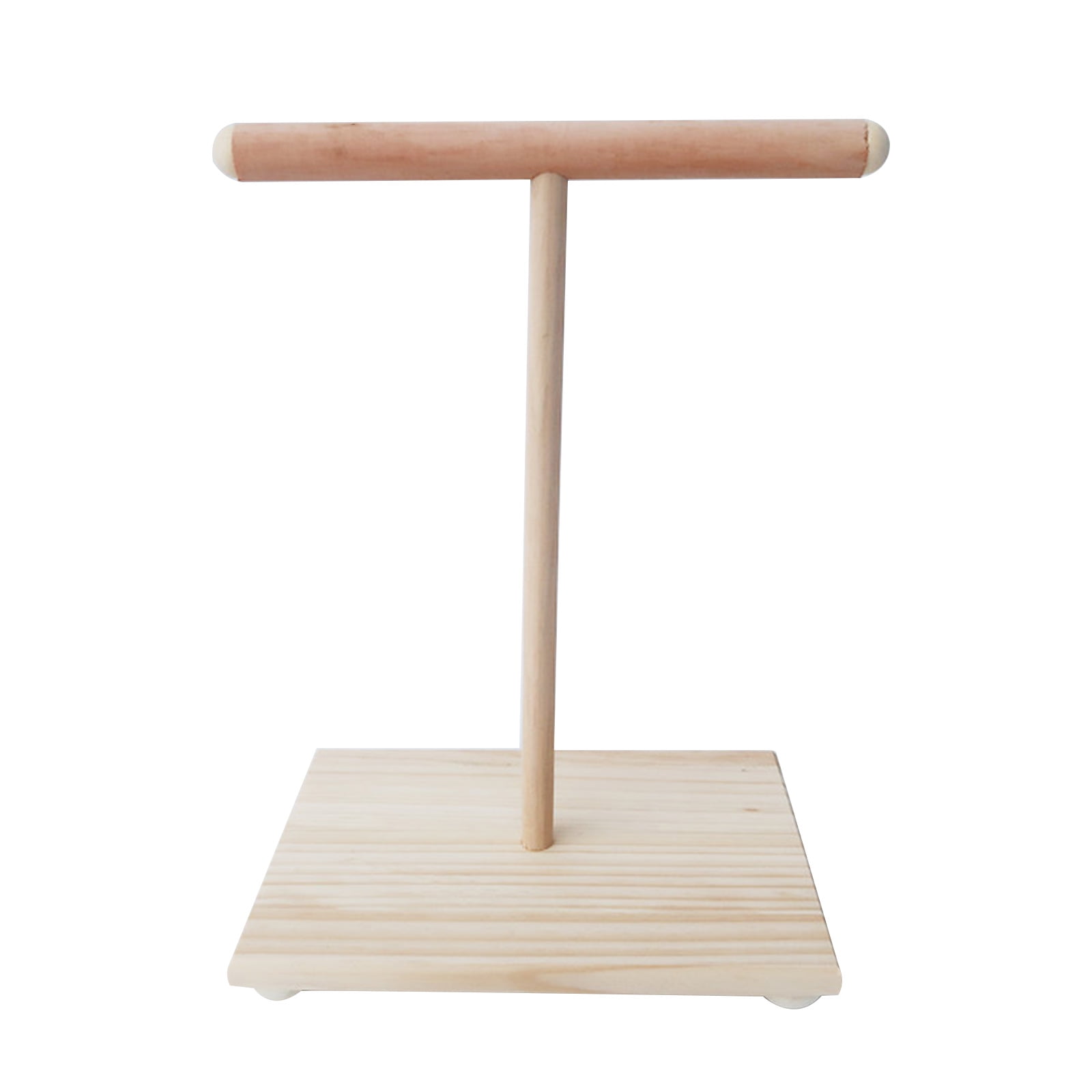 Wooden Parrot Perch T Stand Bird Training Paw Grinding Toys Pet ...