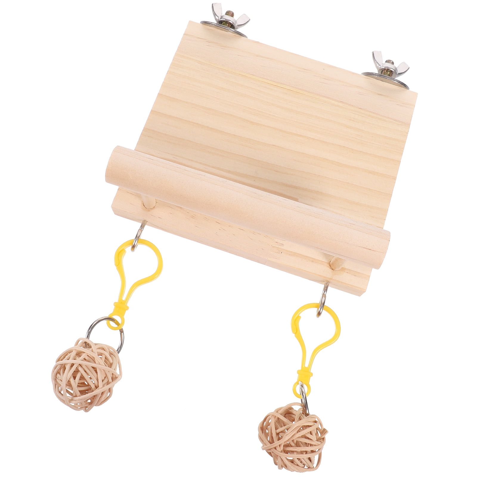 Wooden Parrot Standing Platform Bird Training Cockatiels Parakeets ...