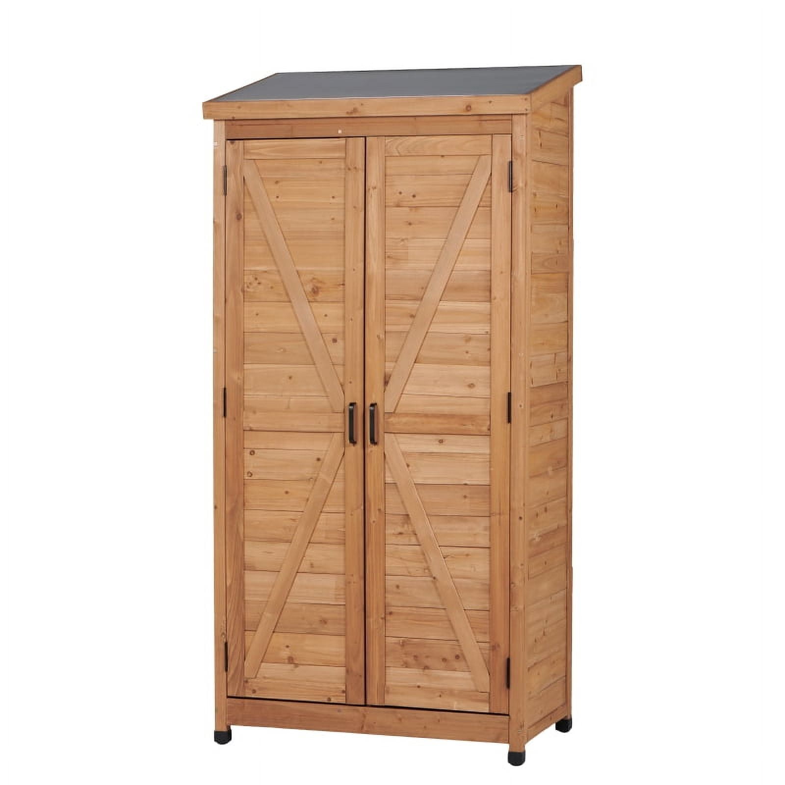 Wooden Patio Bar Table Set with Storage, Buffet Cabinet Sideboard for ...