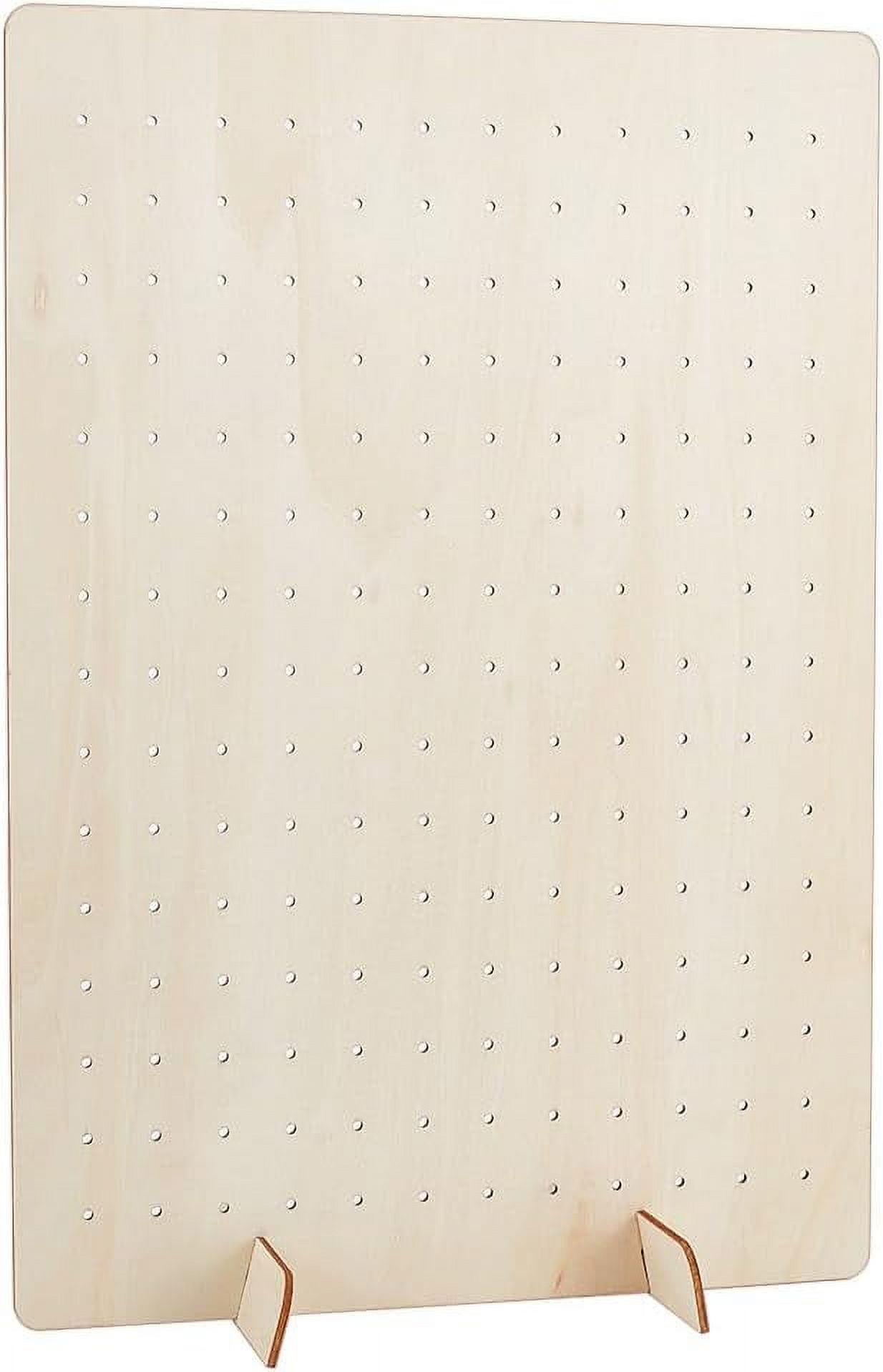 Wooden Pegboard Display Stand 16.9 x 11.8 Inch Wood Retail Rack ...