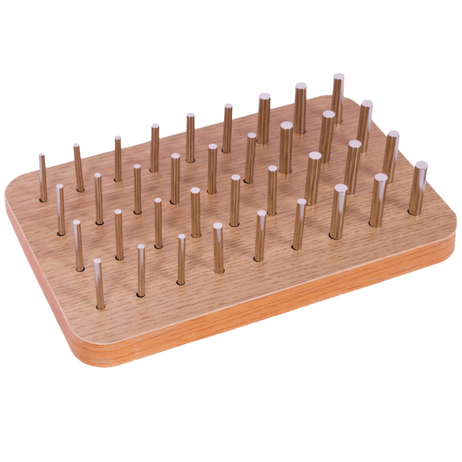 Wooden Pegboard for Stroke Recovery, Wood Peg Board with 36 Steel Rods ...
