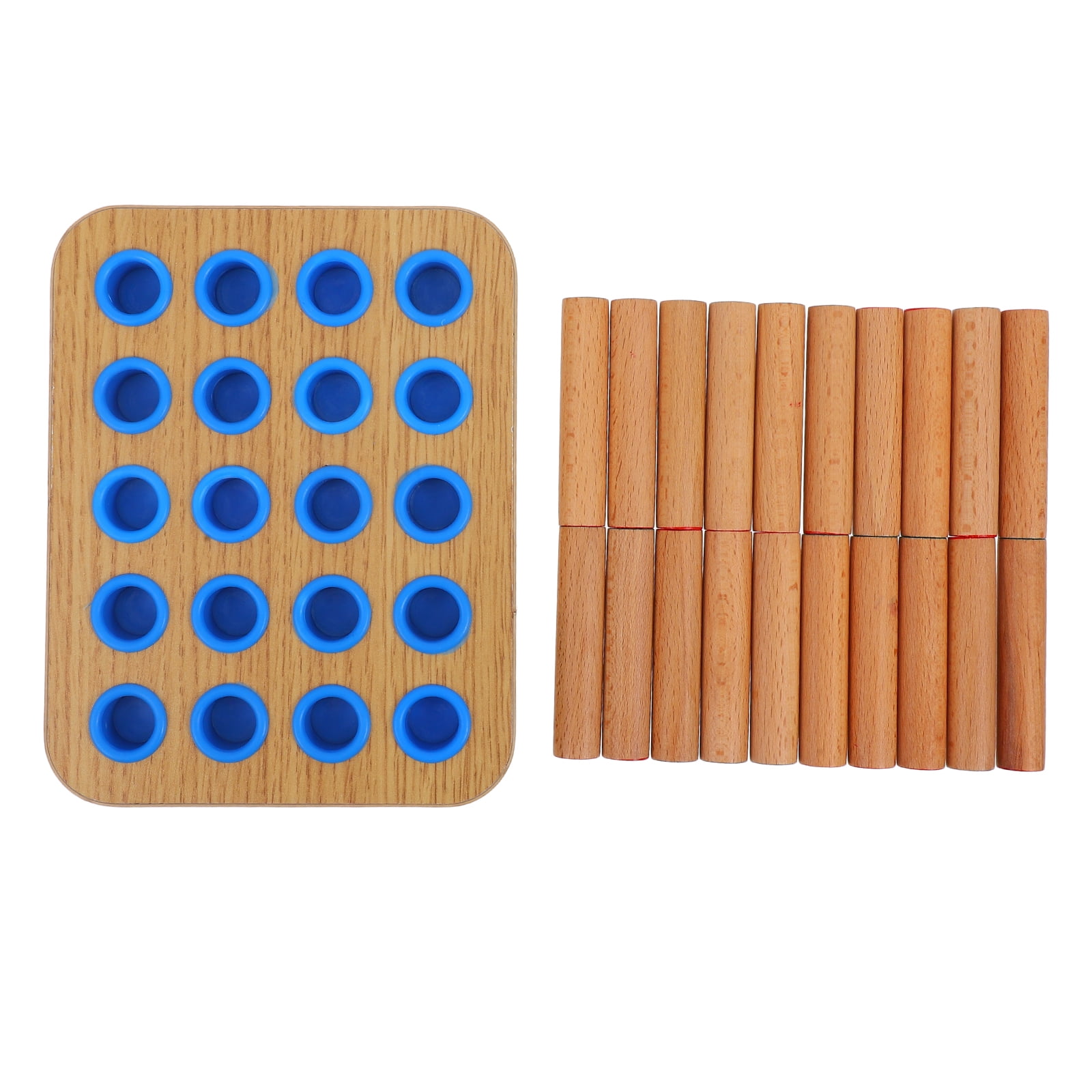 Wooden Pegboard for Finger Dexterity Exercises Pegs and Peg Board for ...