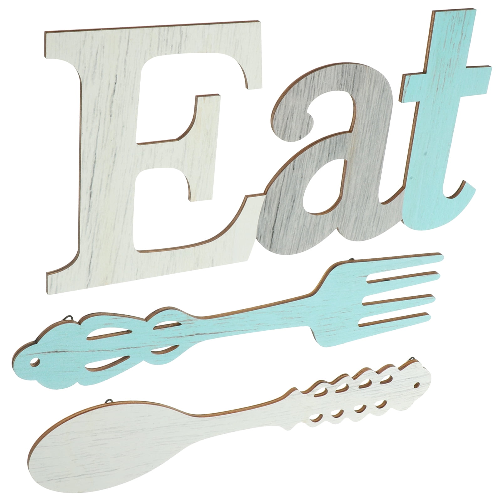 TABLZONE Farmhouse Kitchen Wall Decor Wooden EAT Sign, Rustic Wall Art ...