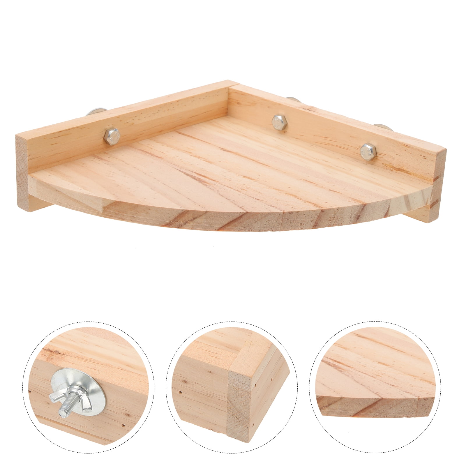 Wooden Perch Platform Standing Platform Roost Wood Perch Stand for Cage ...