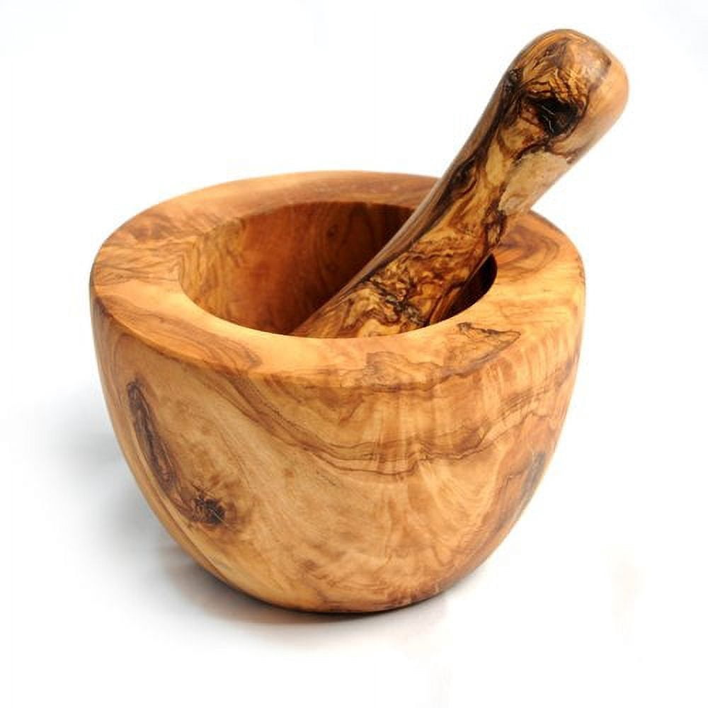 Wooden Pestle and Mortar - Flat - Walmart.com