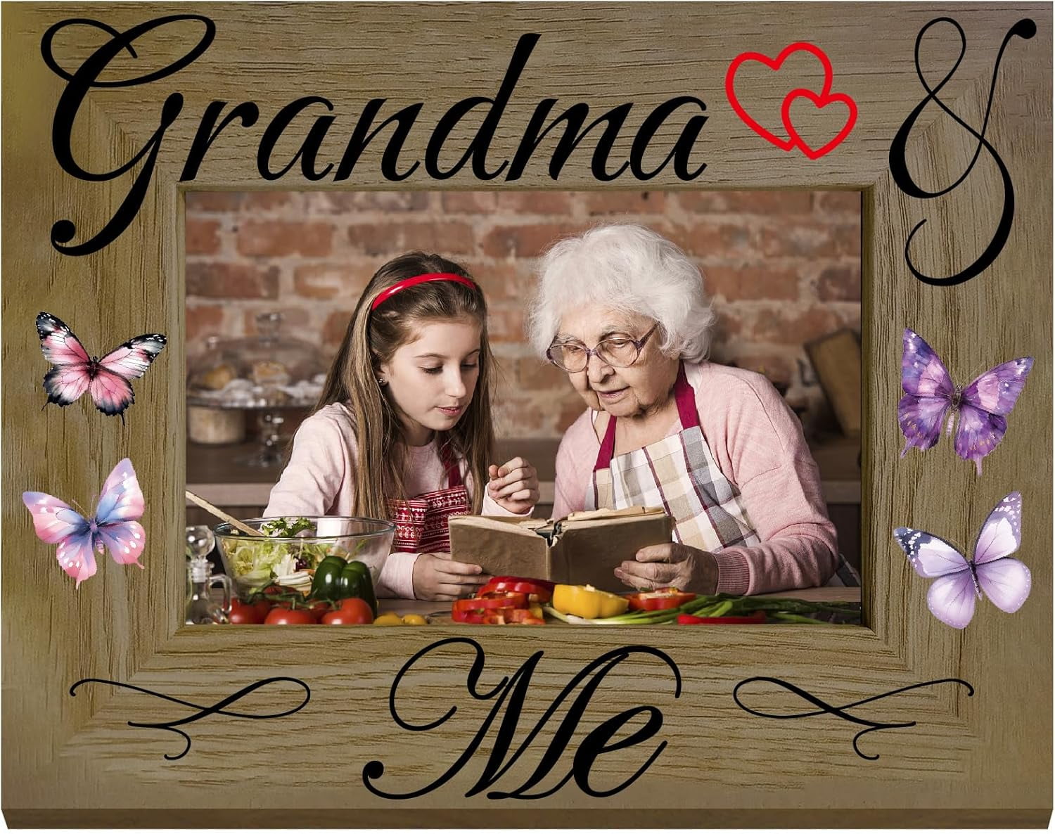 Wooden Photo Frame 4 x 6 Standing Wall Mounted Vintage Rustic Decor ...