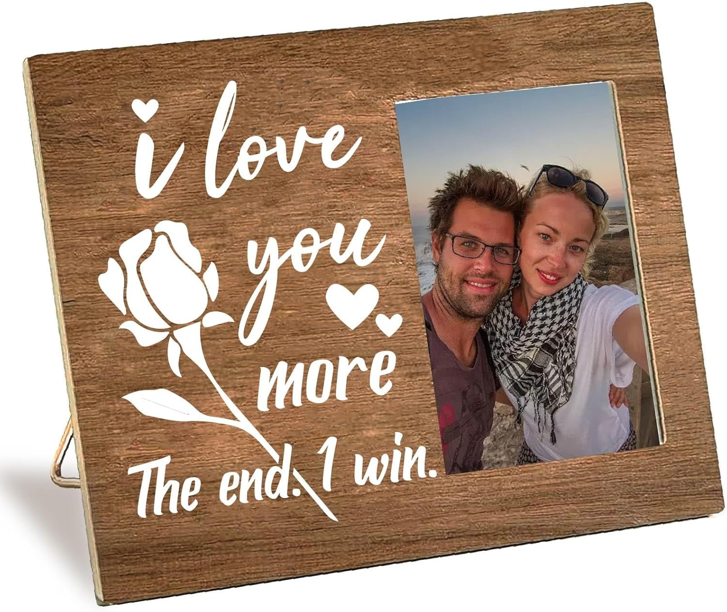 Wooden Photo Frame 4 x 6 Standing Wall Mounted Vintage Rustic Decor ...