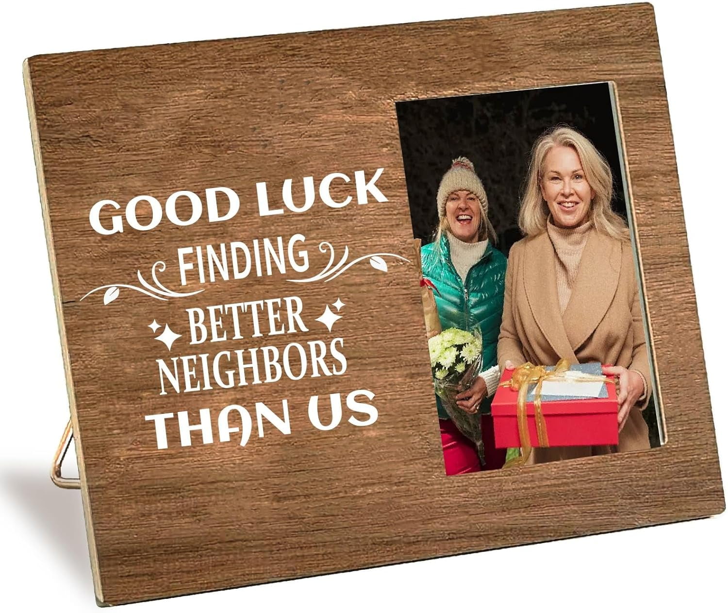 Wooden Photo Frame 4 x 6 Standing Wall Mounted Vintage Solid Wooden ...