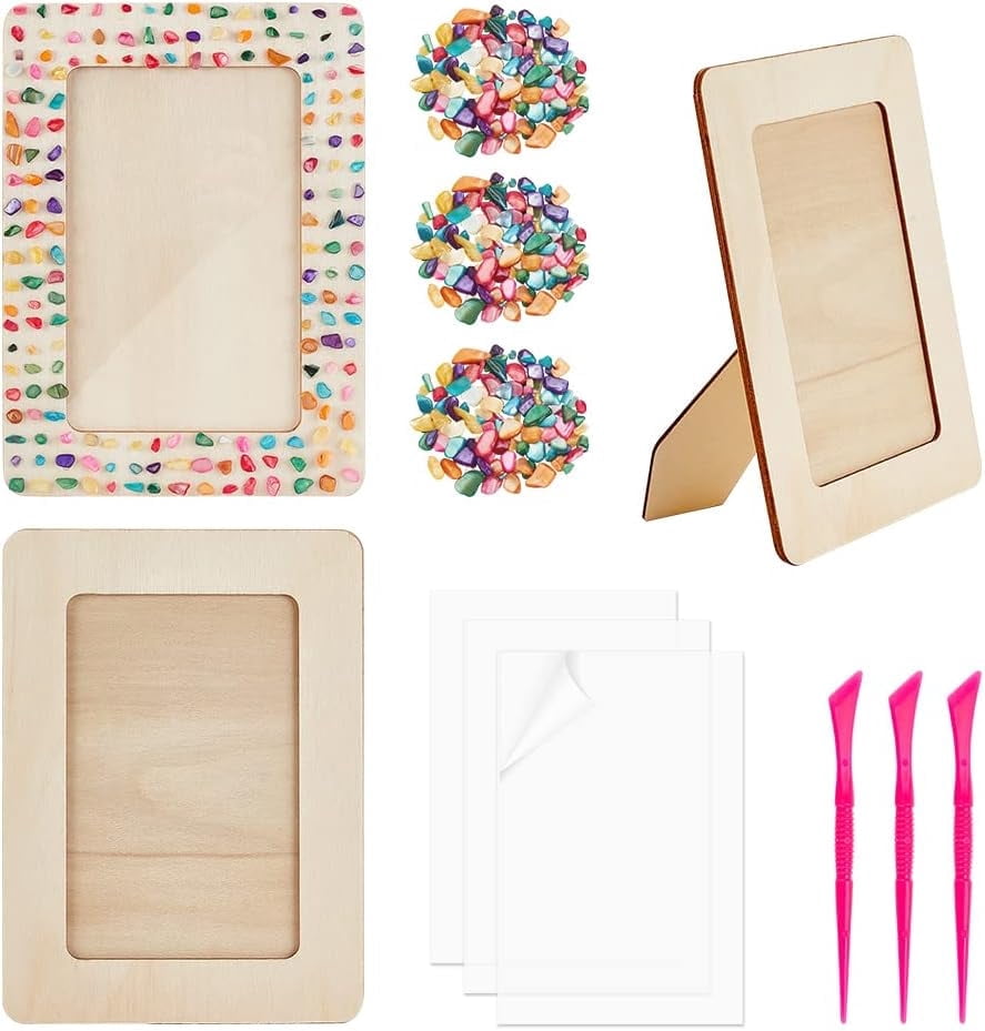Wooden Craft Kit YUTBES Wooden Picture Frame Craft Kit - DIY Craft For ...