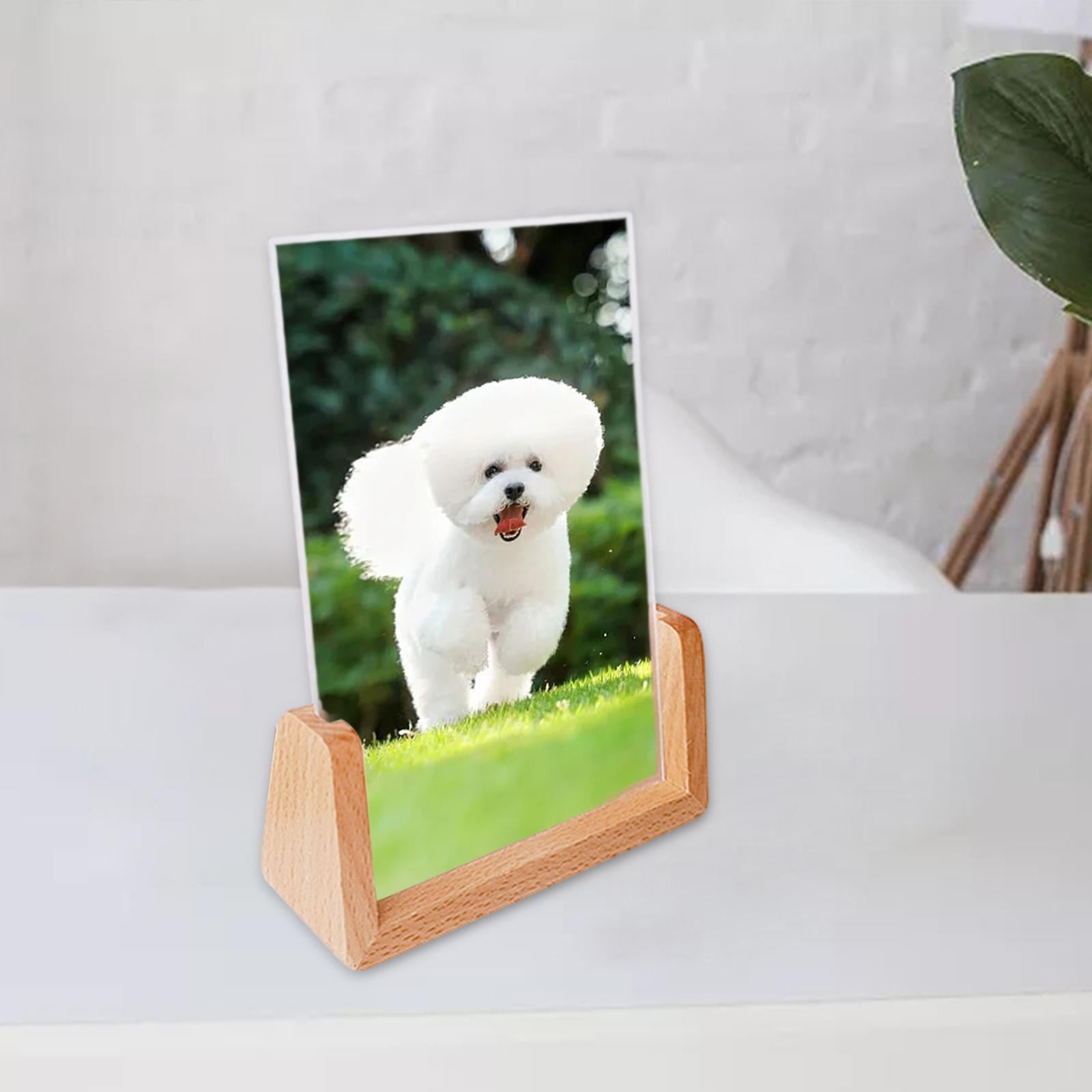 Wooden Photo Frame Desk Calendar Base ,Horizontal Vertical ,Wooden Base ...