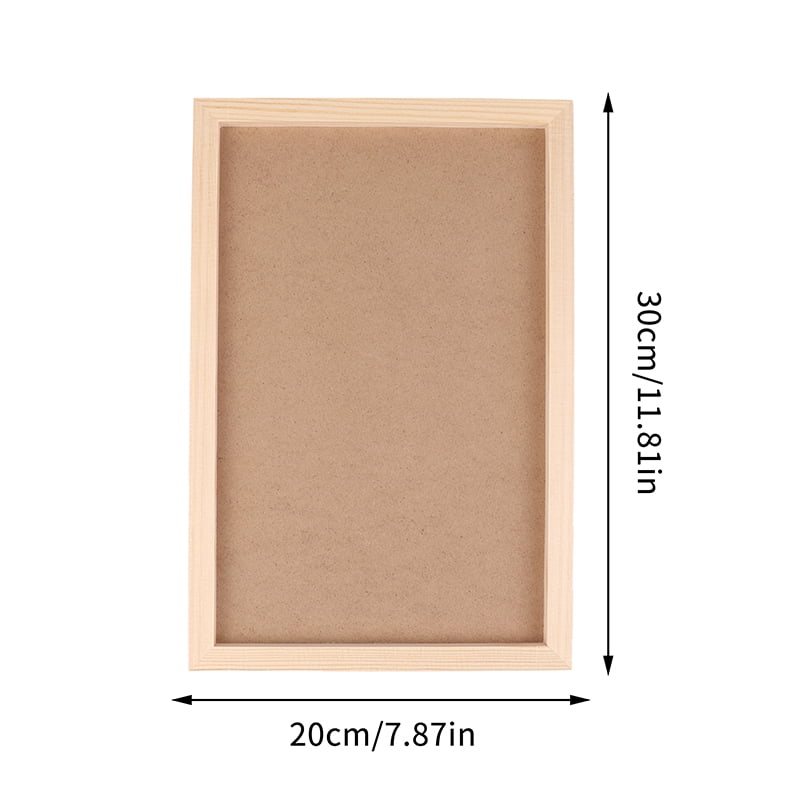 Wooden Photo Frame Nail Log Display Board Workers Wear Nail Storage ...