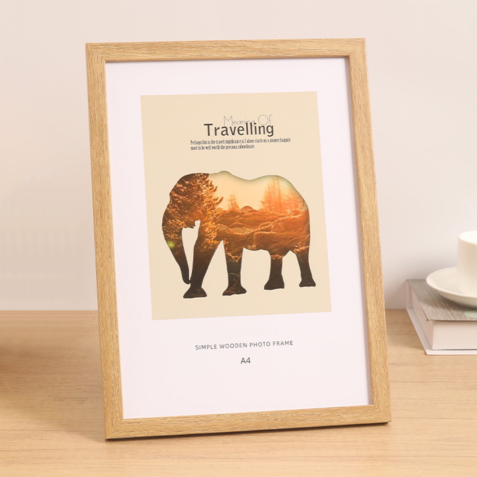 Wooden Photo Frame,Wall Hanging,Lightweight,Simple Design,Home Office ...