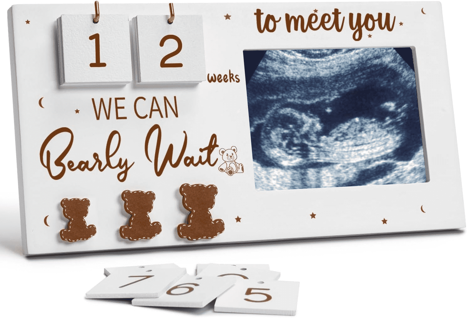Sonogram Picture Frame, Ultrasound Photo Frame with Baby Countdown ...