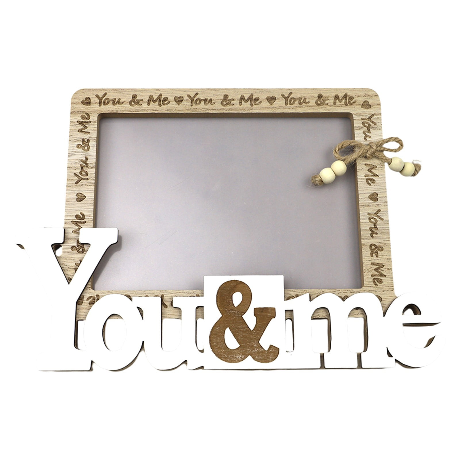 Wooden Picture Frame - Table Decoration, for Wedding Dress Photos ...