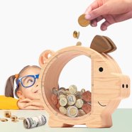 Kids' Cute Piggy Bank, Coin Bank for Boys and Girls, Resin Shatterproof ...