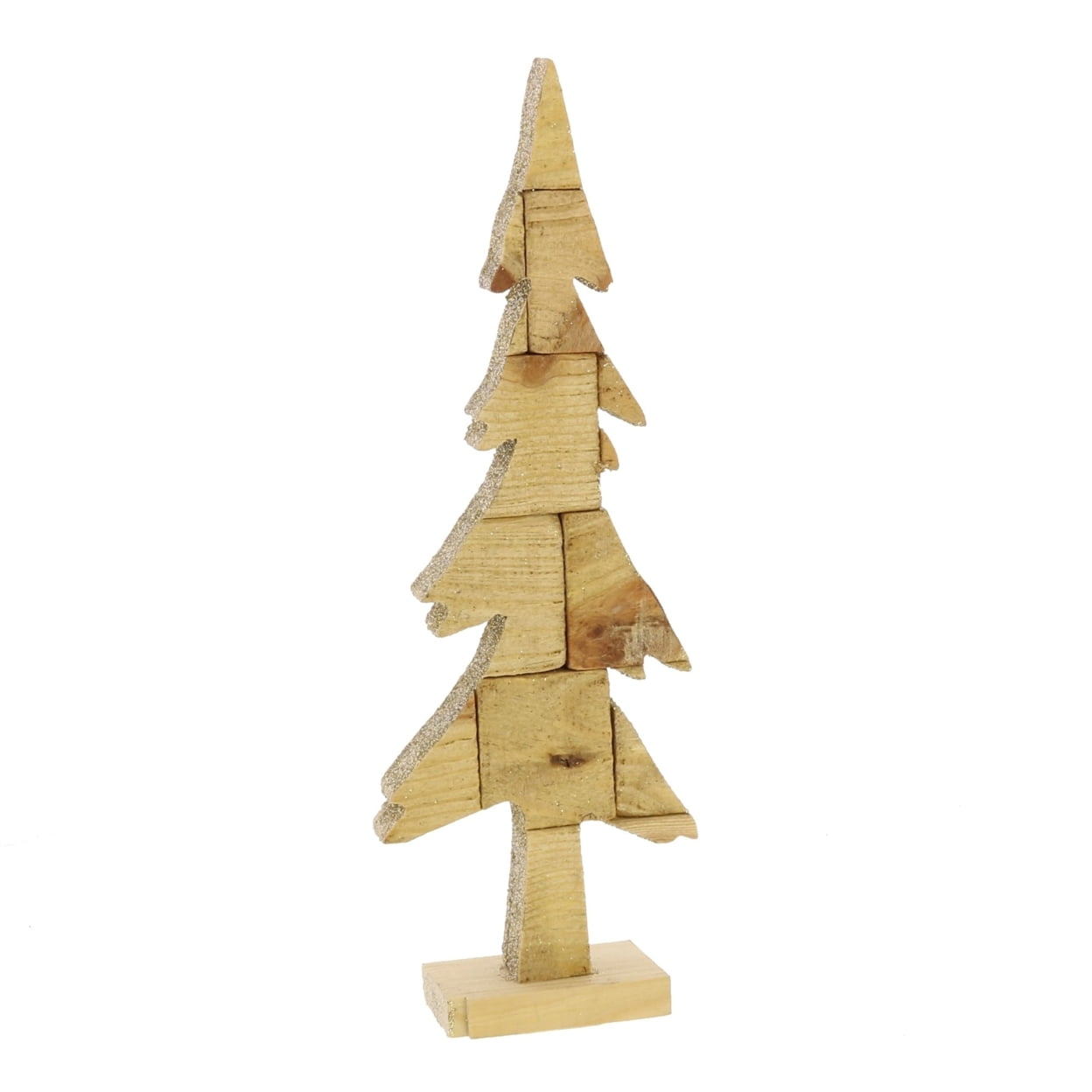 Wooden Pine Tree Design Accent Decor, Small, Brown- Saltoro Sherpi ...