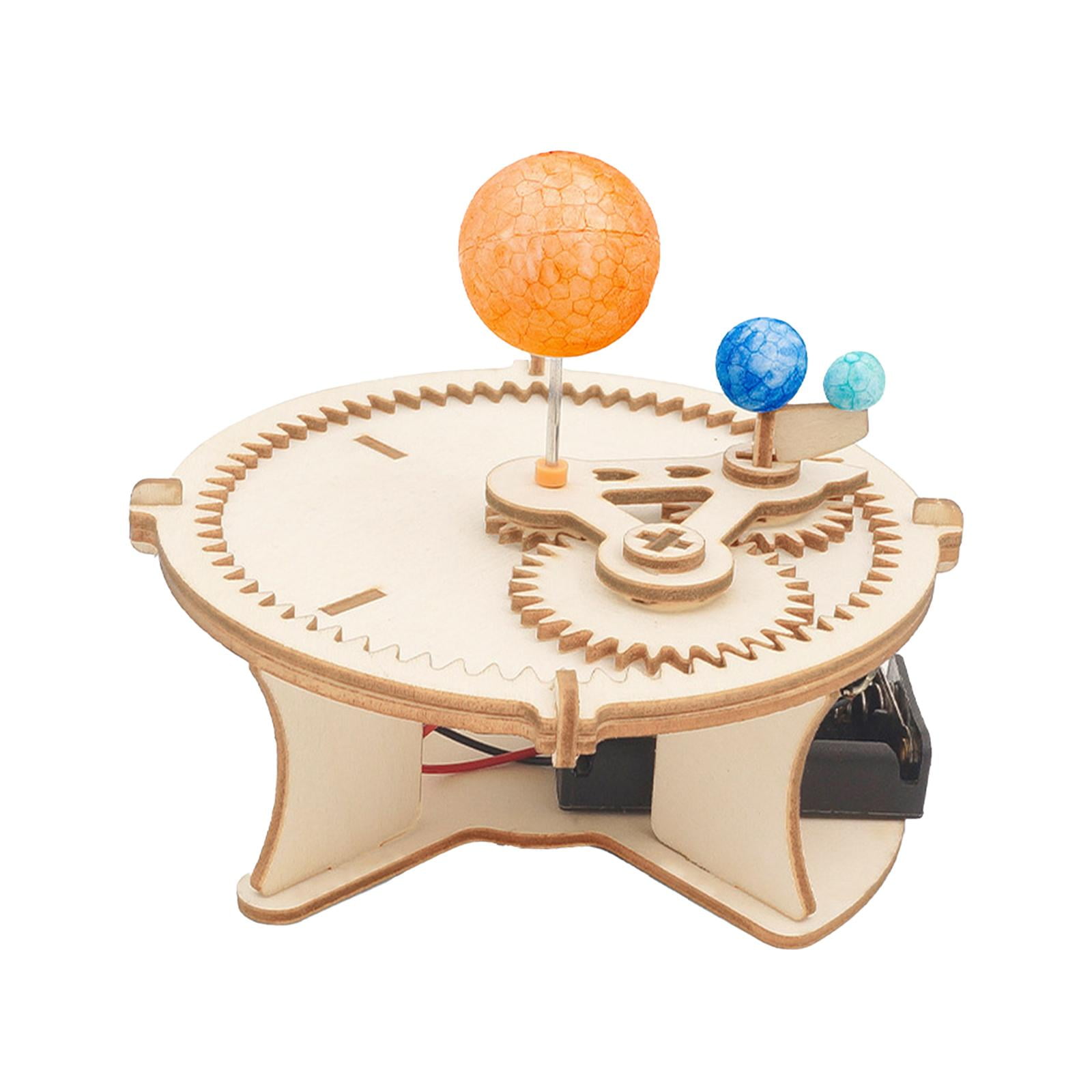Wooden Planetary Movement Kit Self Assembly DIY Crafts Science Electric ...