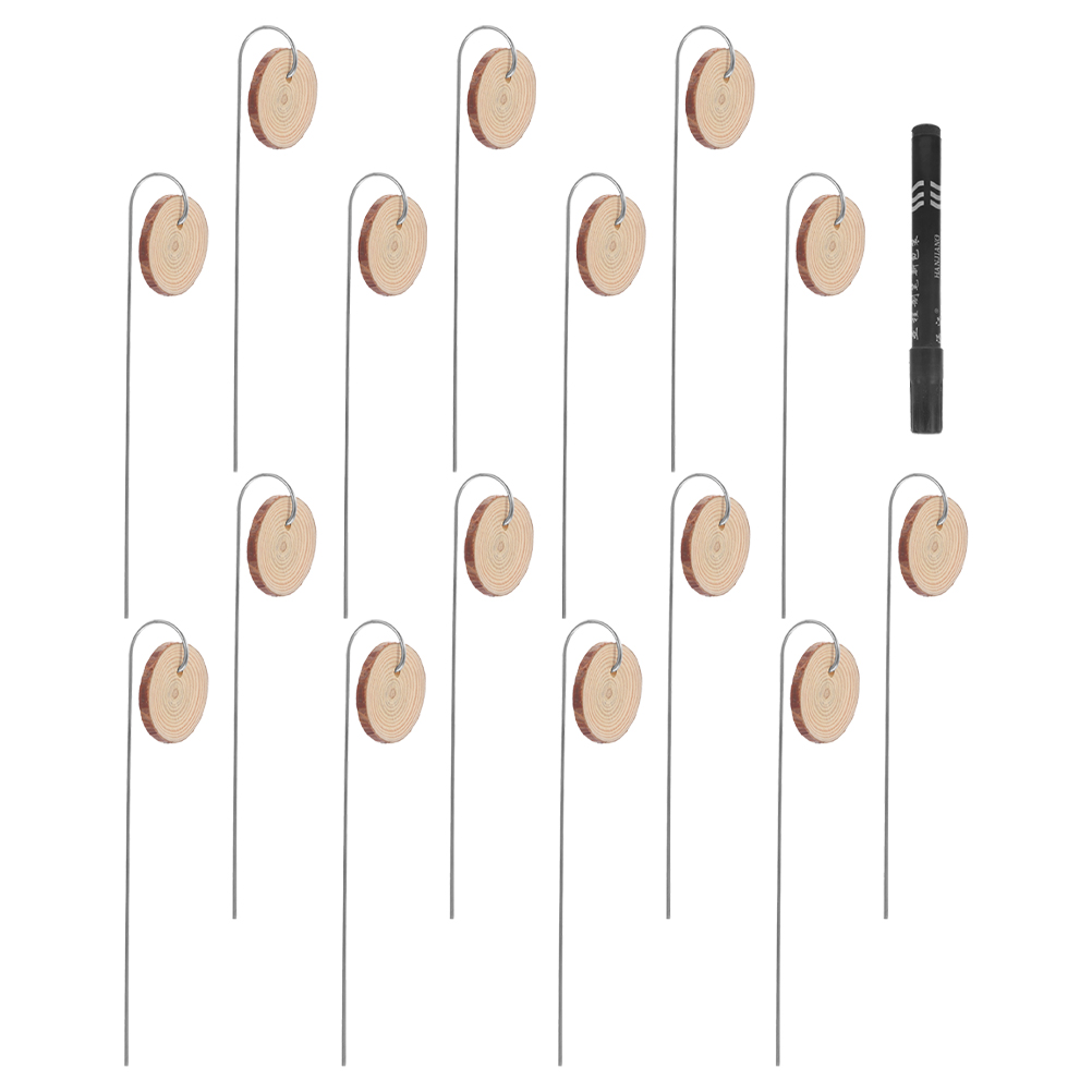 Garden Potted Plant Tags with Wood Material Blank Plant Signs for Decor ...