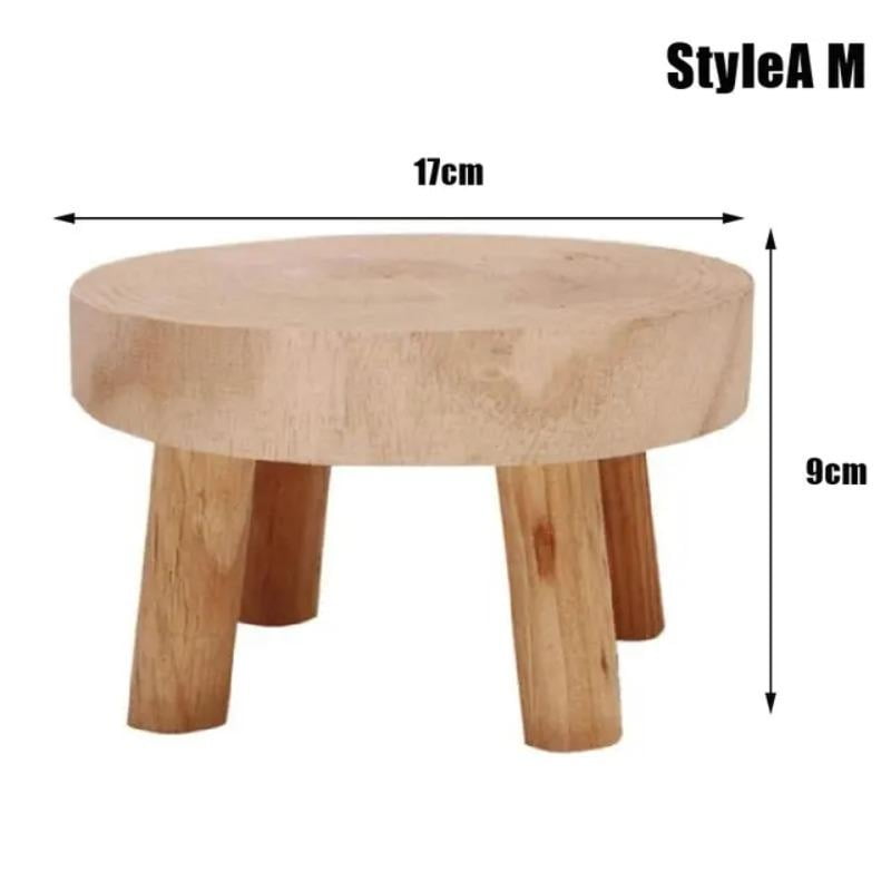 Wooden Plant Stand Flower Pot Base Holder Stool Indoor Outdoor Garden ...