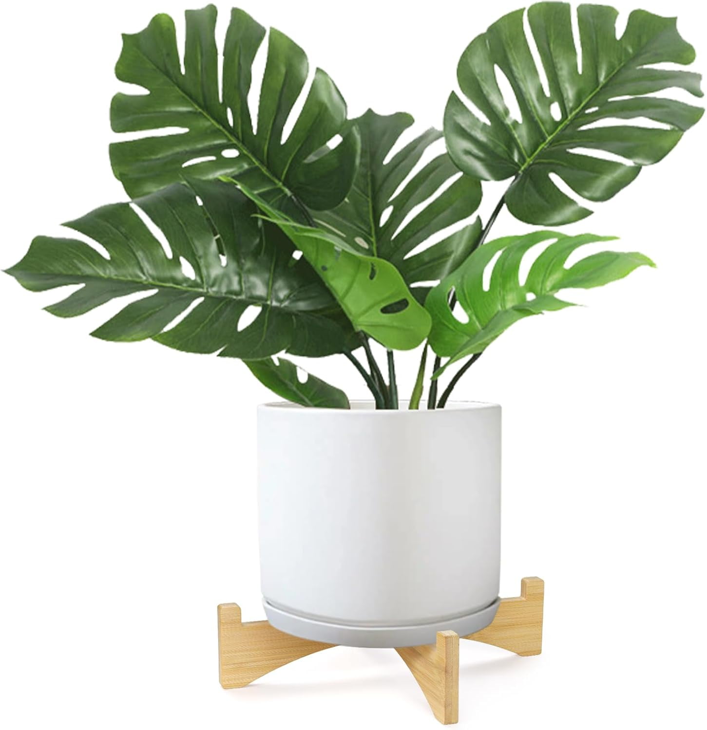 Wooden Plant Stand Indoor Outdoor, Wooden Flower Pot Stand Fit 8 Inch ...