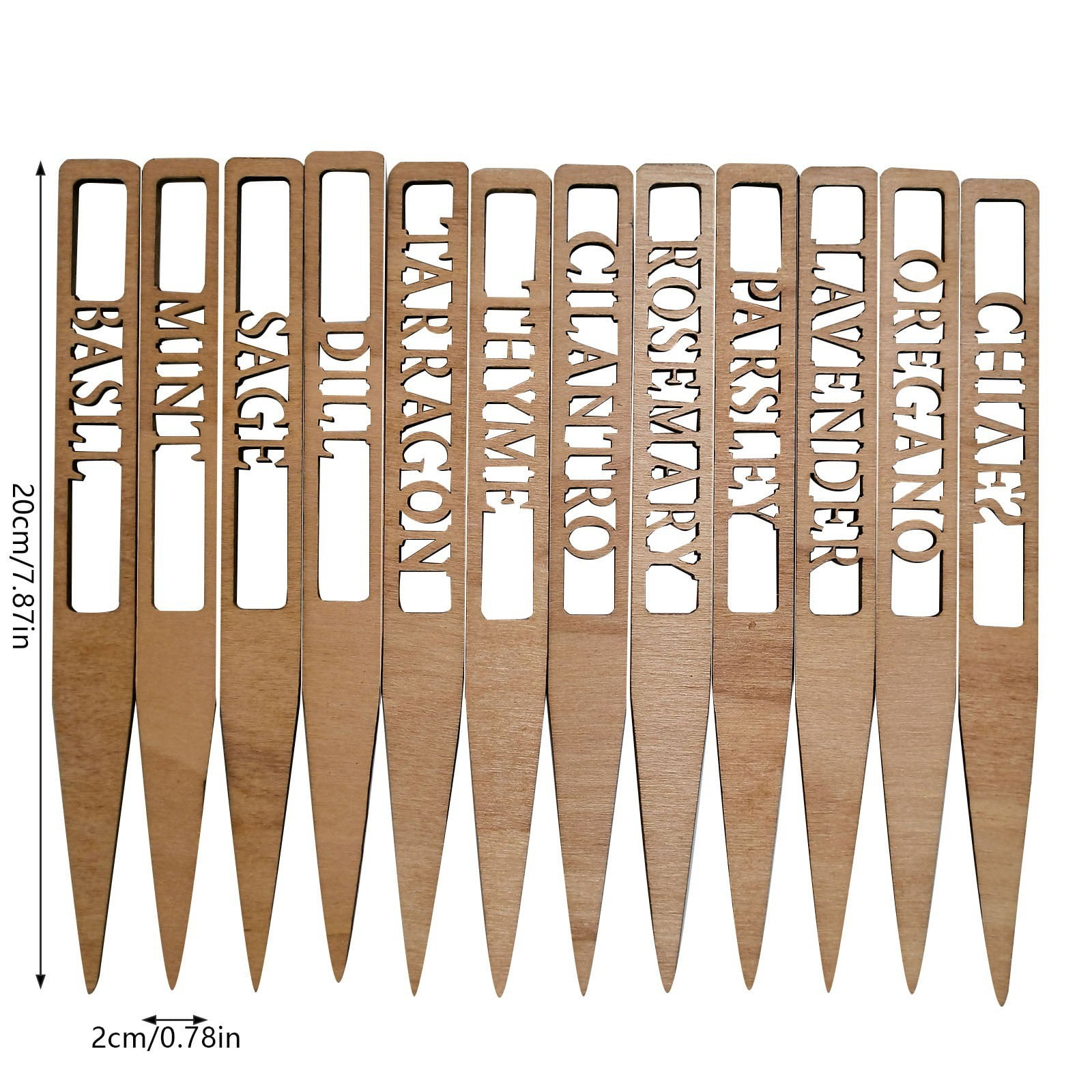 Wooden Plant Tags Crafts Floor Marking Signs Plant Labels Potted ...