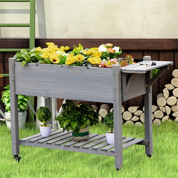 Wooden Planter、Flower shelf Wood Planter Box Wooden Garden Box ...