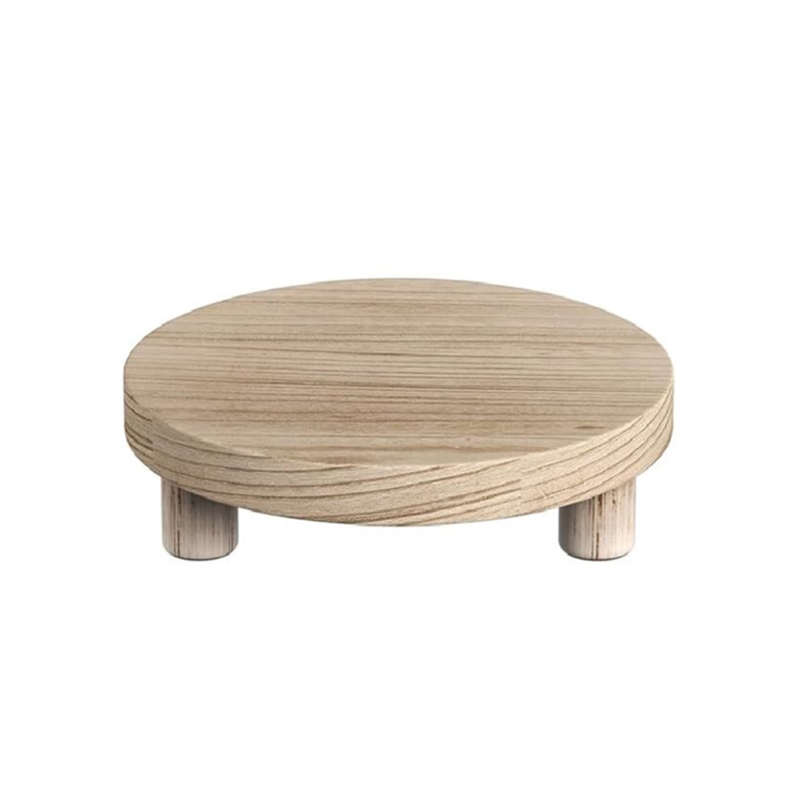 Wooden Planter Pot Display Stand Decorative Round Stool Pedestal Flower ...