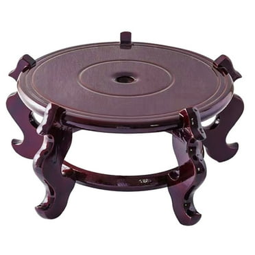 "Beautiful Hand Crafted Rosewood Oriental Vase Stand 7.5"" - Round ...